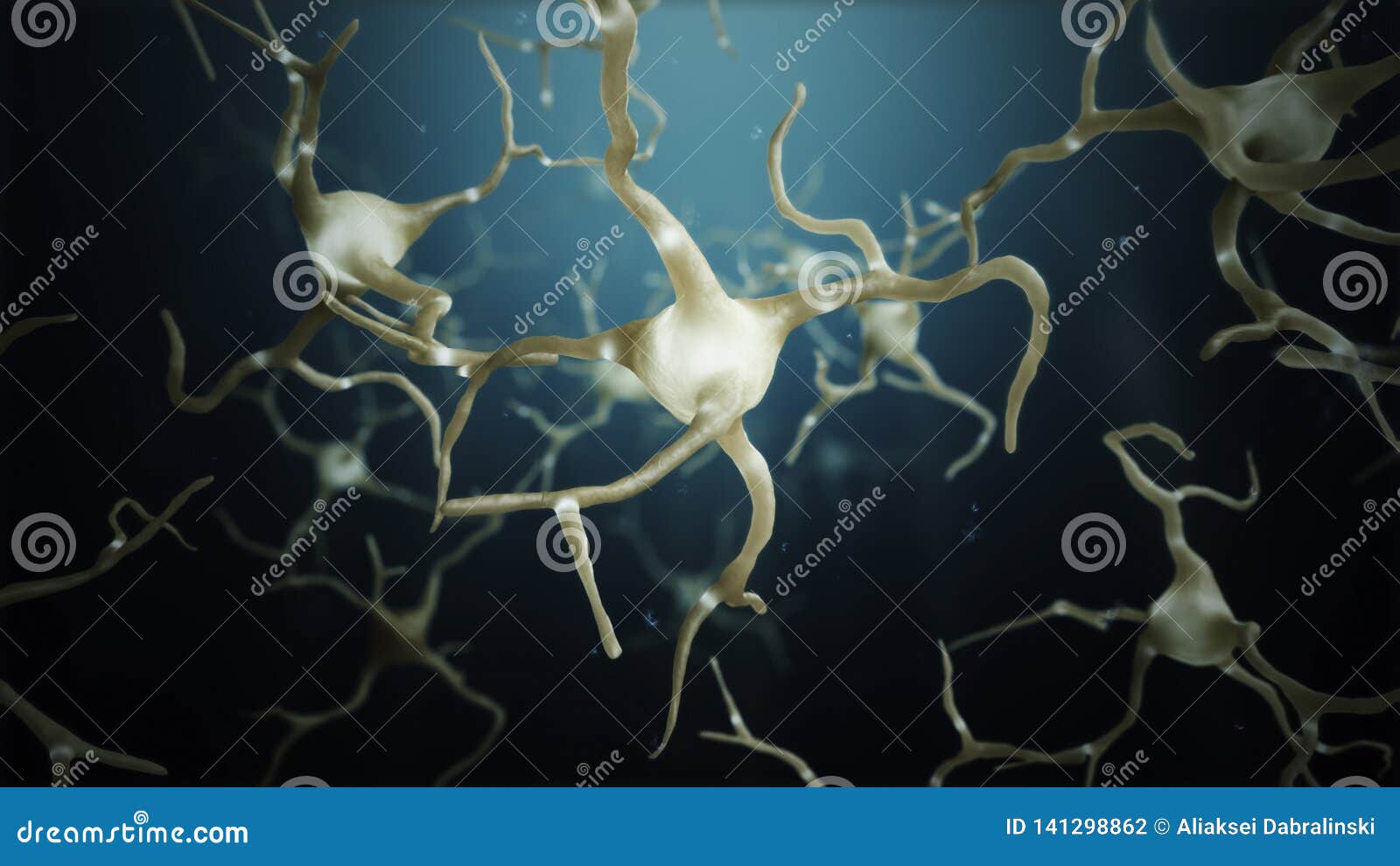 3d Render Of Neuron Stock Photography | CartoonDealer.com #40285154