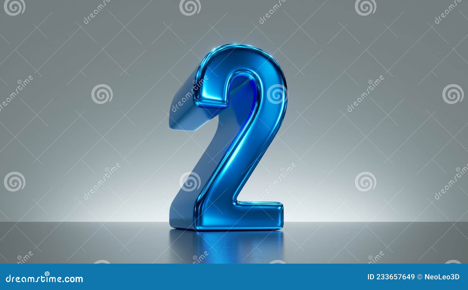 Number 2 Second . Realistic 3D Origami Effect Isolated. Figure Of ...