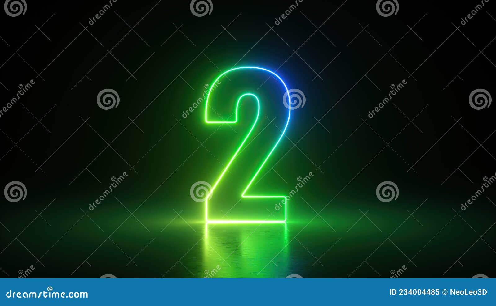 Number 2 Second . Realistic 3D Origami Effect Isolated. Figure Of ...