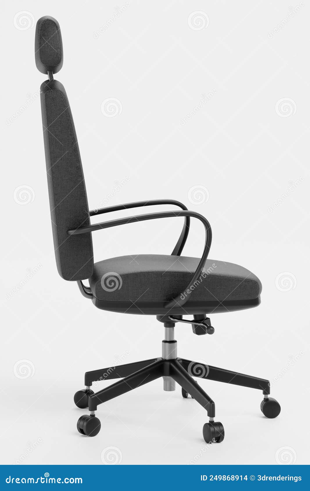 3D Render of Office Chair stock illustration. Illustration of ...