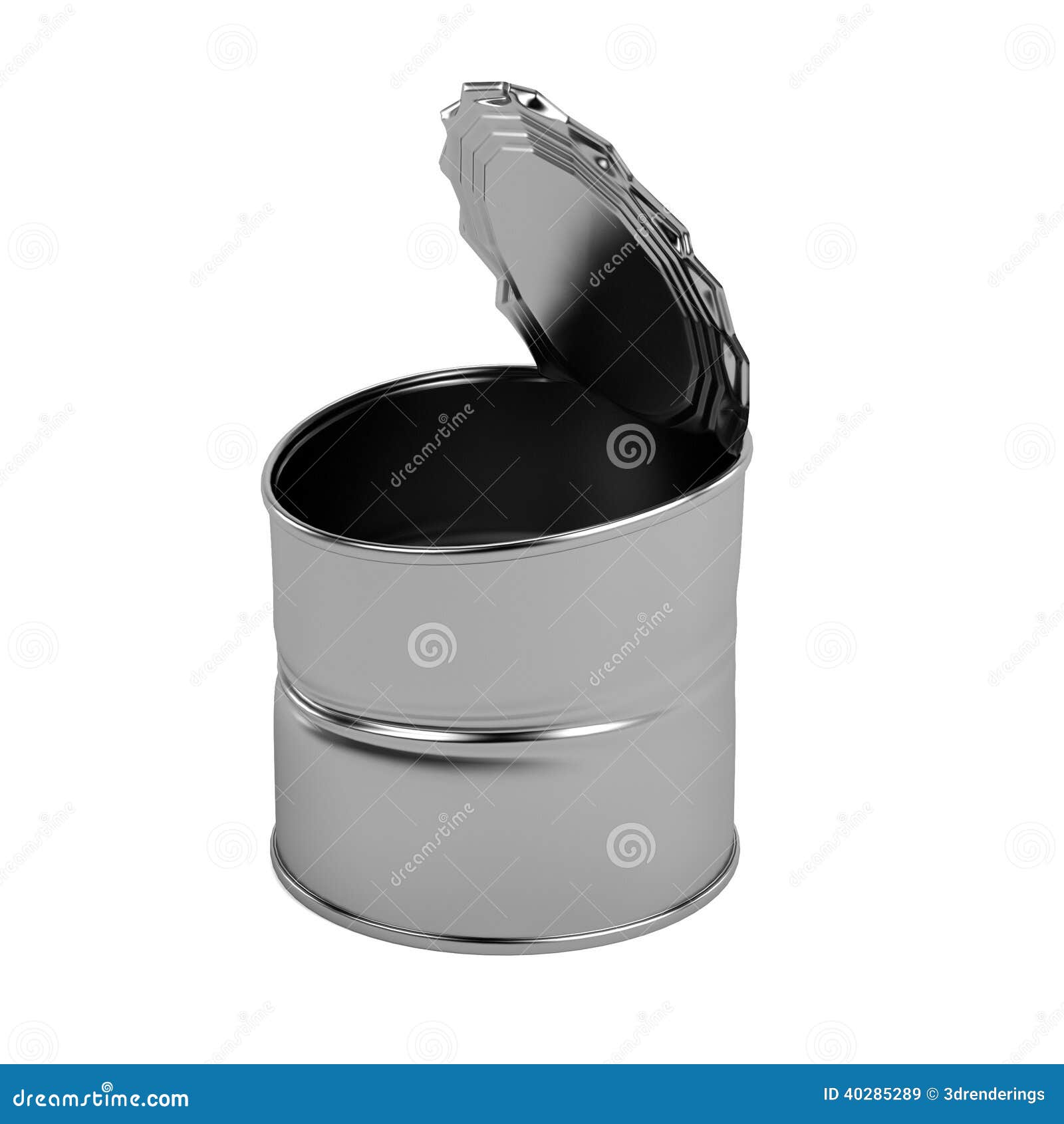 3d render of old can stock illustration. Illustration of food - 40285289