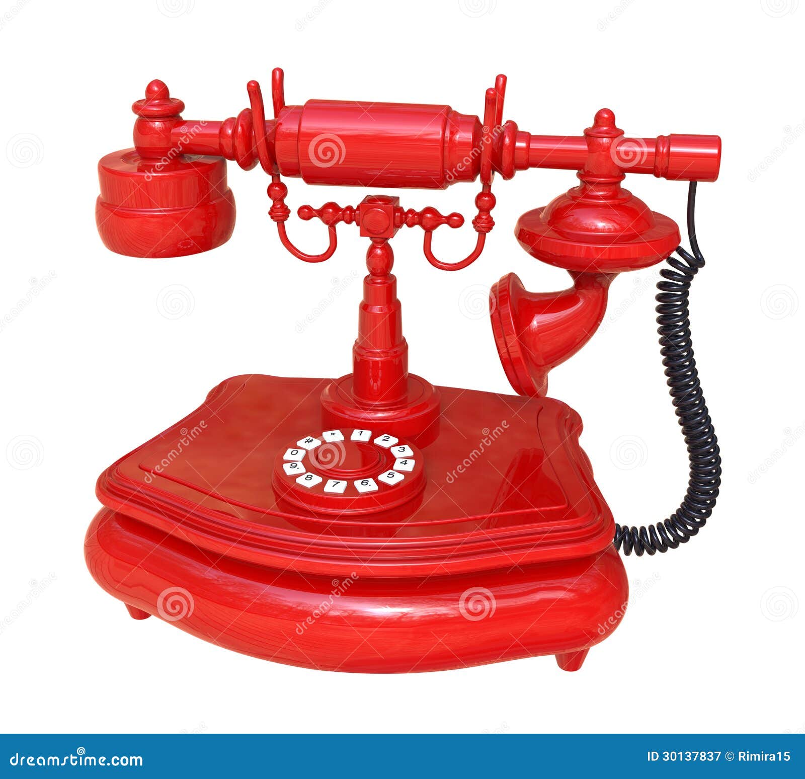 Red phone stock illustration. Illustration of concept - 30137837