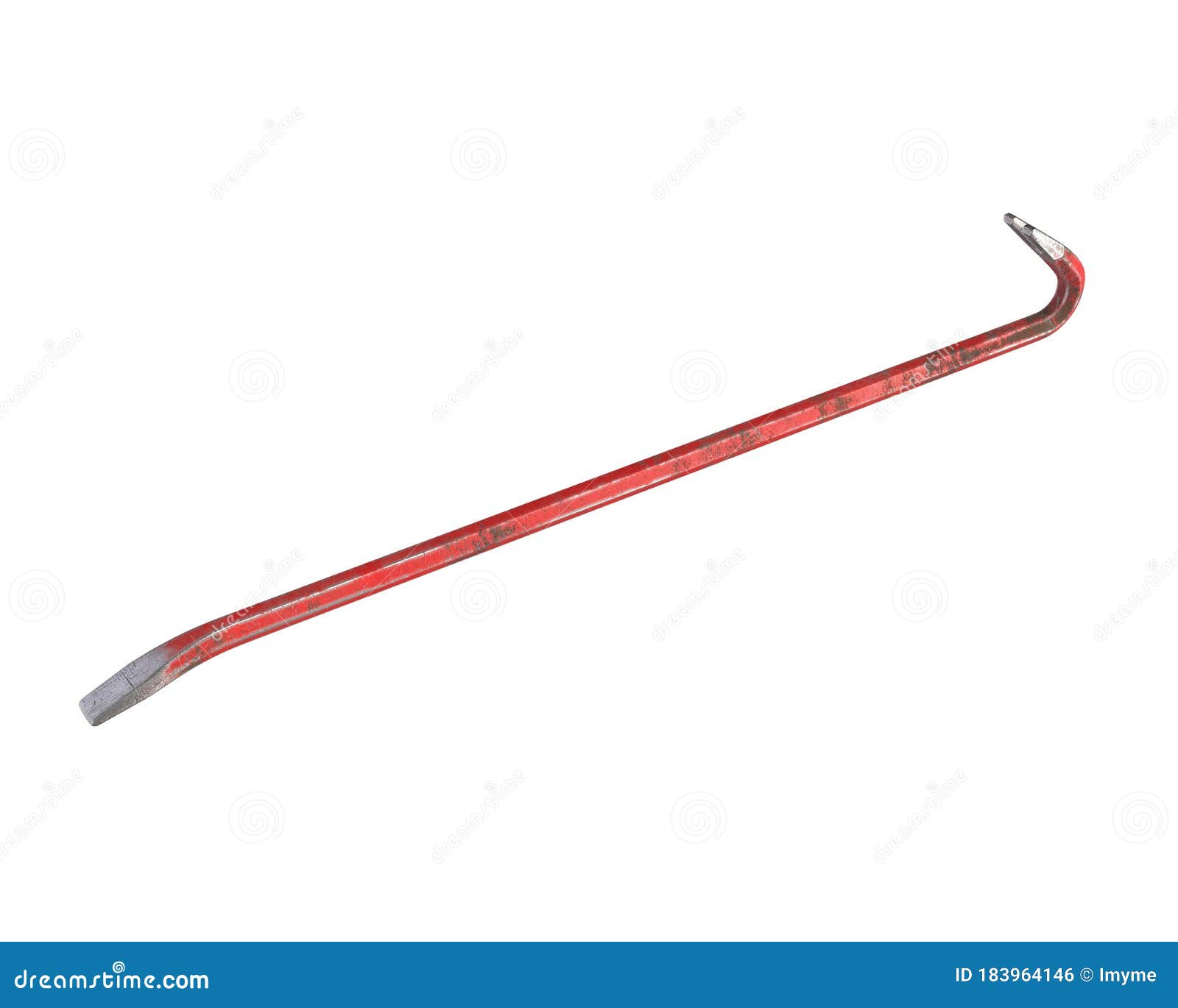 Crowbar Isolated On White Background Royalty-Free Illustration ...