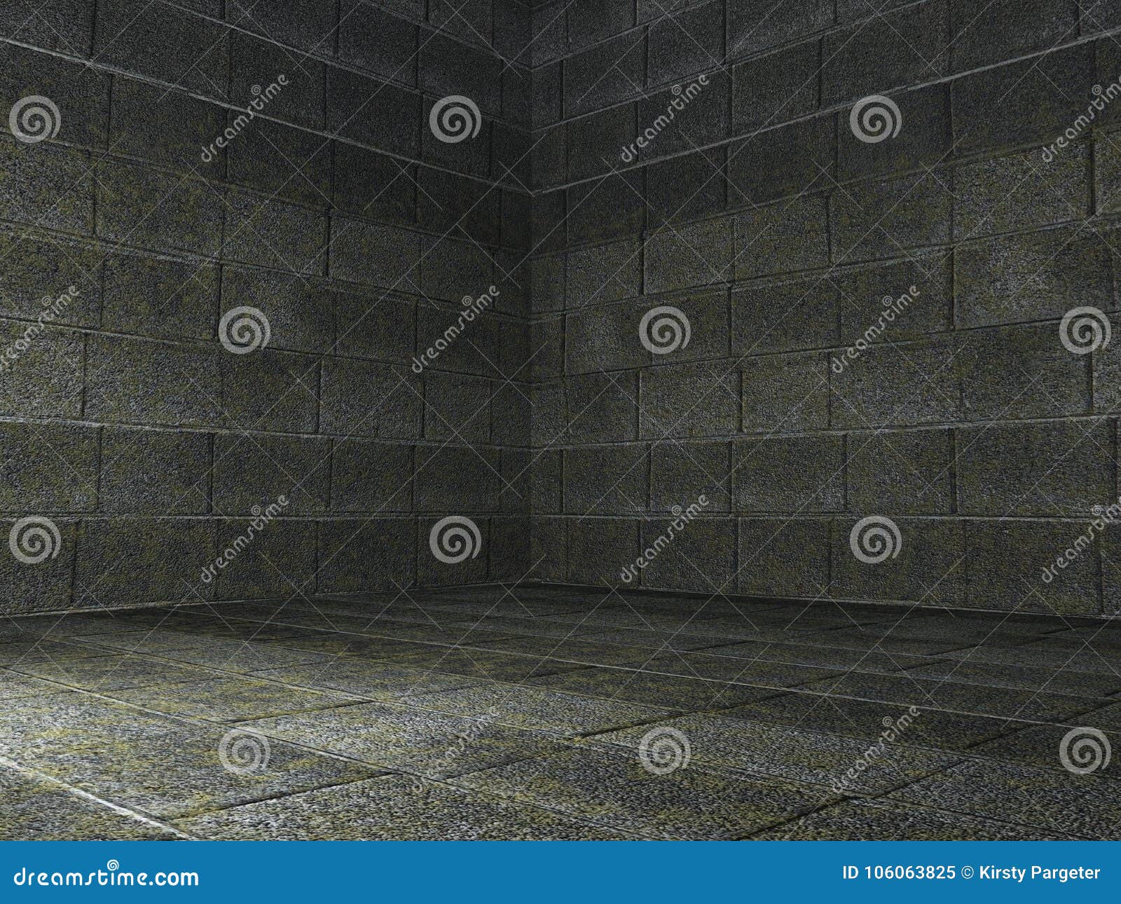 3D stone room interior stock illustration. Illustration of room - 106063825