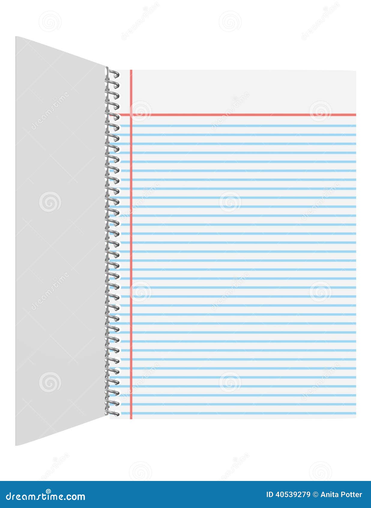 Open Spiral White Graph Paper Notebook With Divider Tab Pages ...