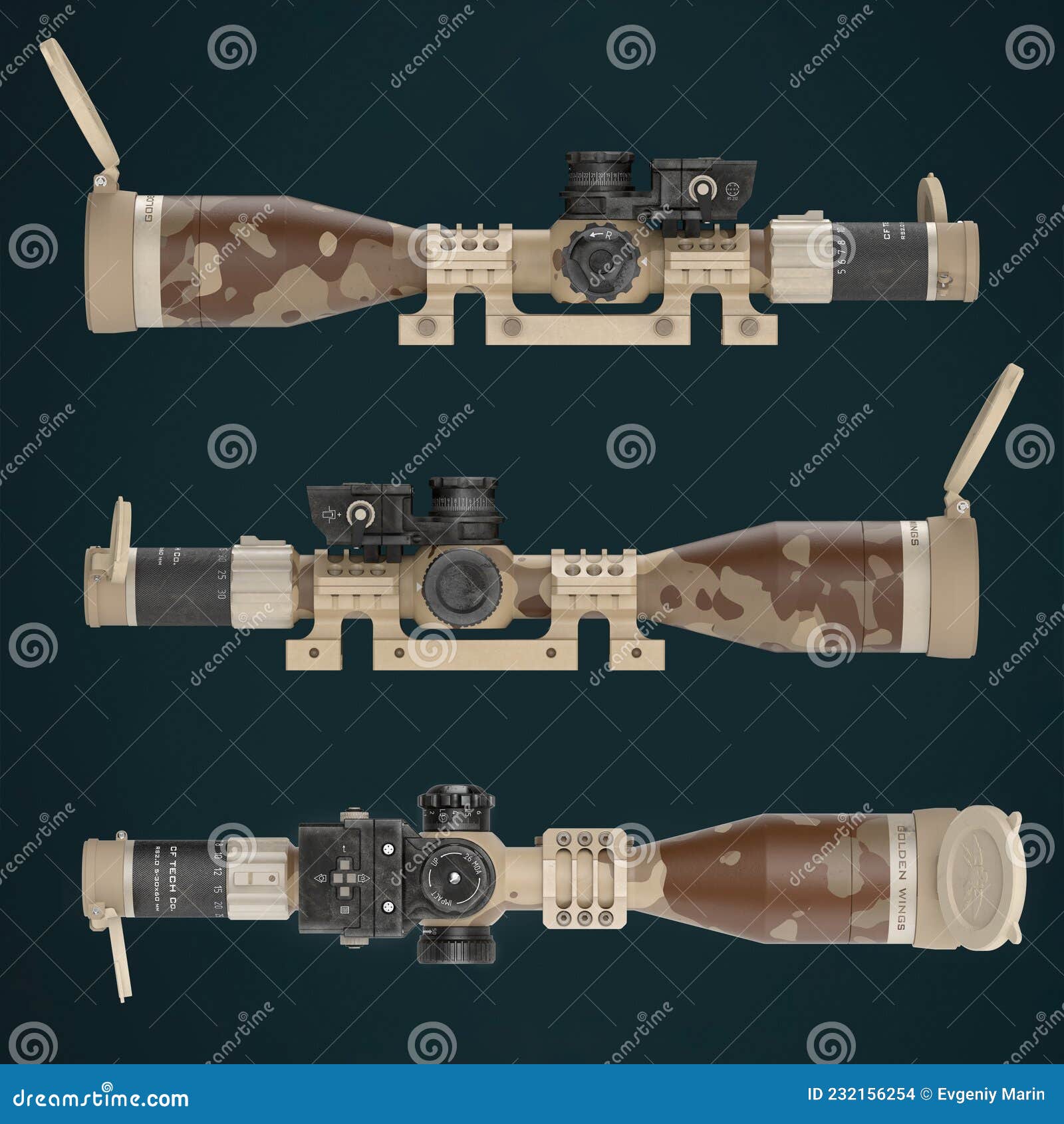 Ðžptical Sight with a Ballistic Computer for Long-range Shooting Stock ...