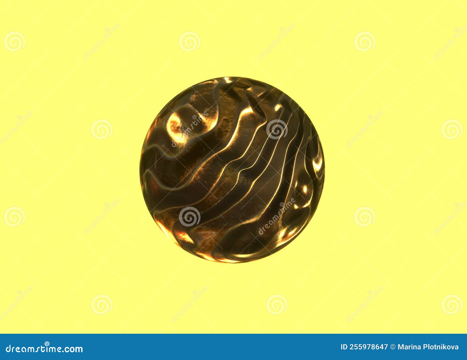 3d Render Organic Ball in Curve Wavy Smooth and Soft Bio Forms in ...