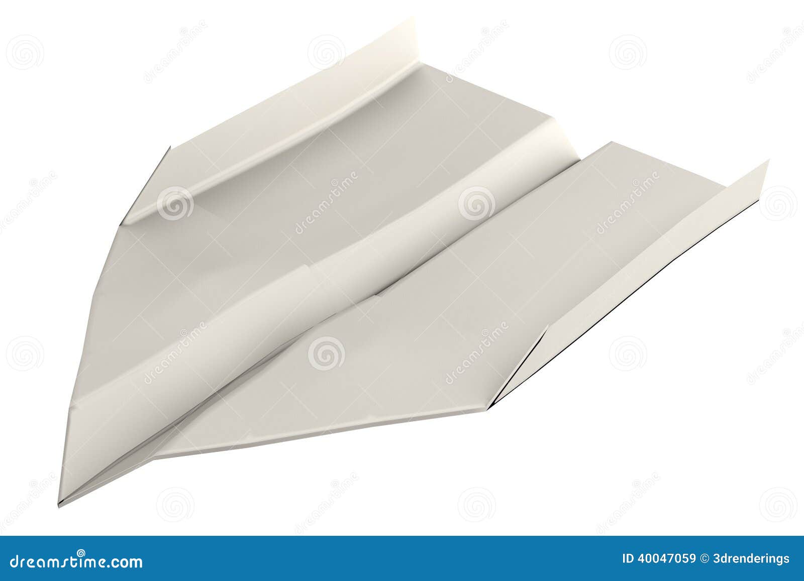 3d render of paper plane stock illustration. Illustration of play ...