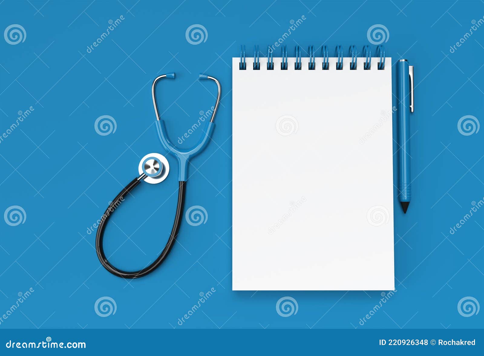 Notepad Of Doctor On White Background. Texture And Background. Royalty ...