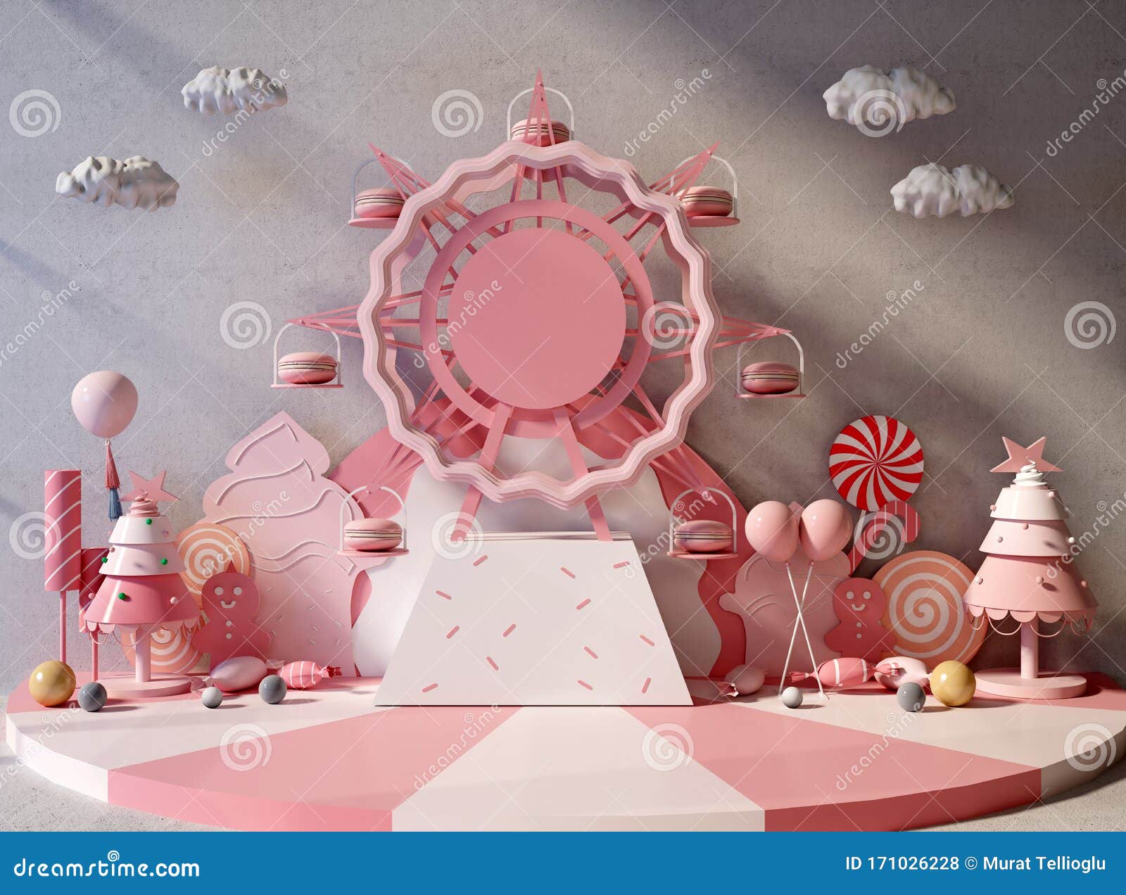 3d render pink color decor stock illustration. Illustration of decor ... 3d render pink color decor stock illustration. Illustration of decor ...