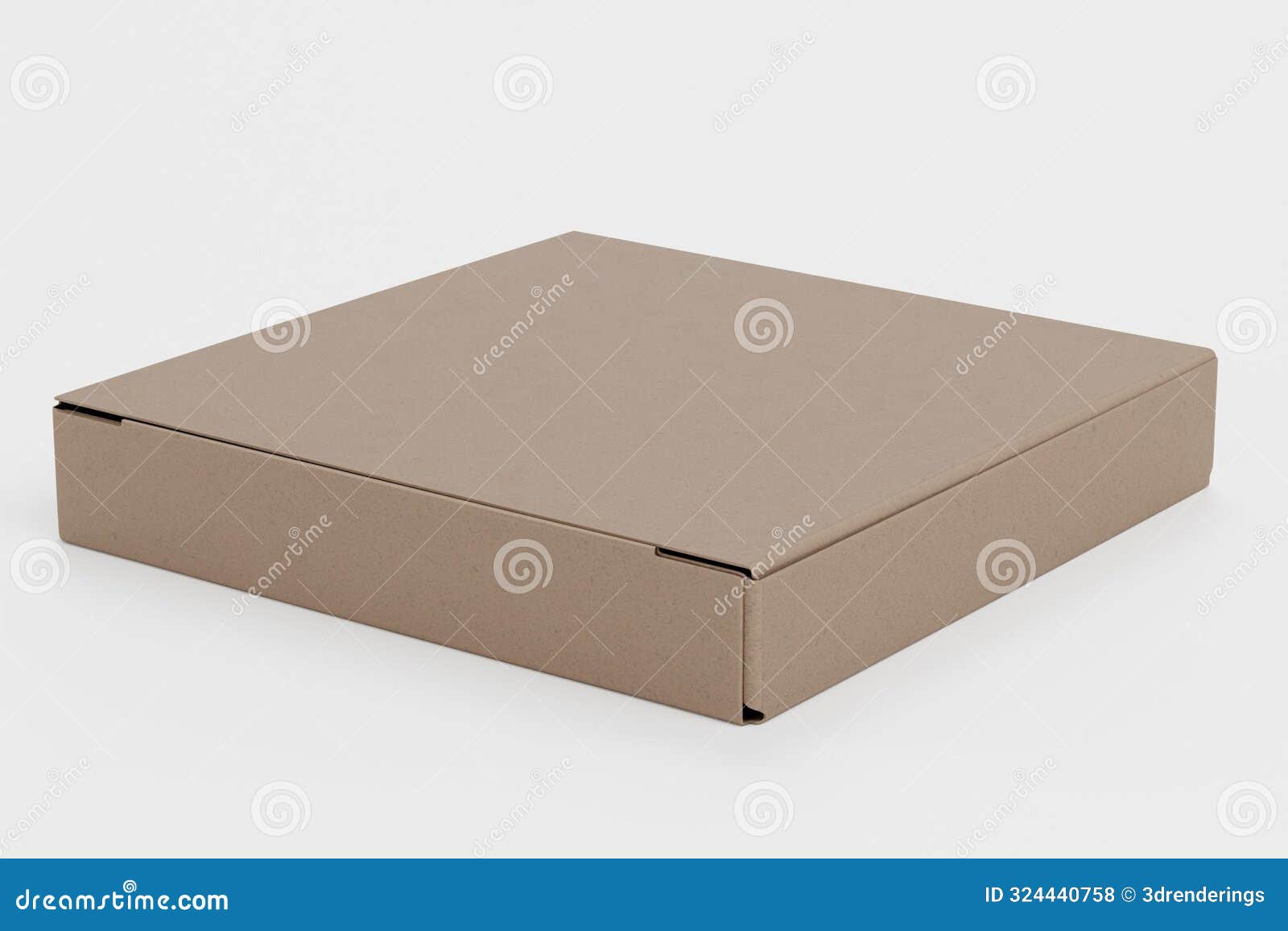 3D Render of Pizza Box stock illustration. Illustration of render ...