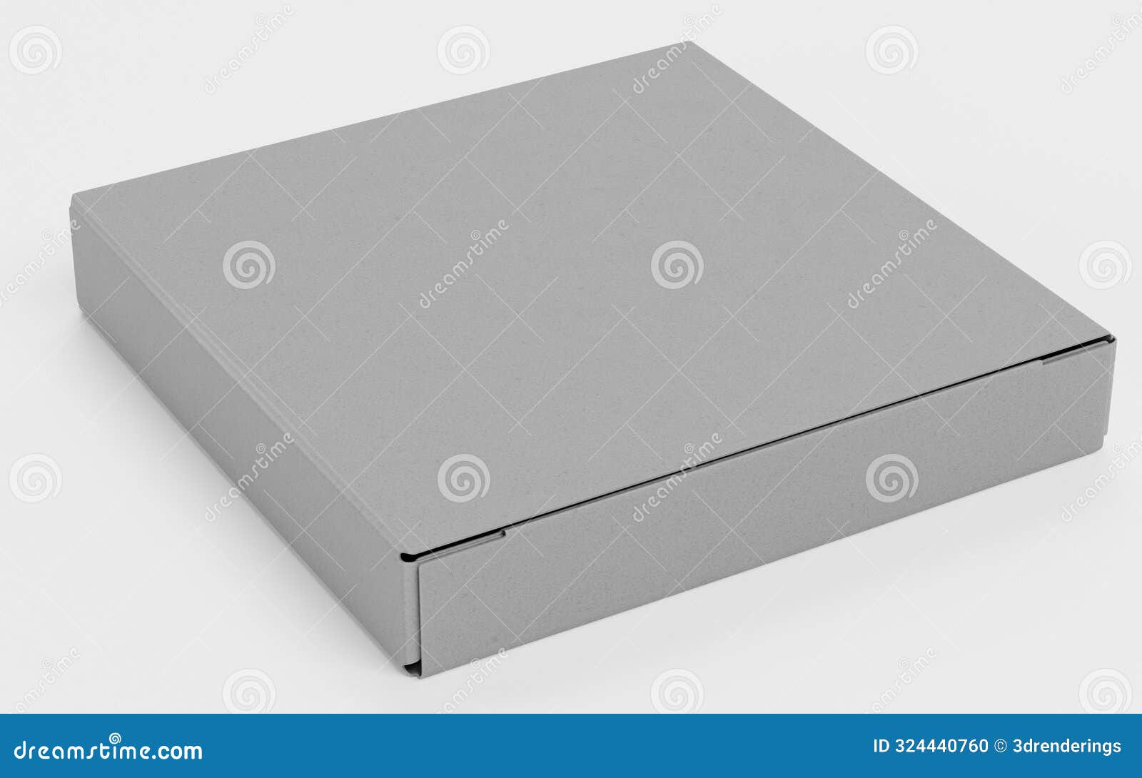 3D Render of Pizza Box stock illustration. Illustration of cardboard ...