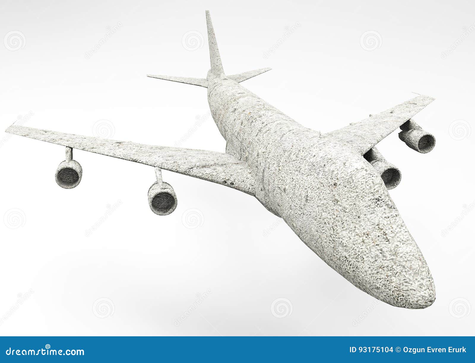 3D render plane stock illustration. Illustration of aircraft - 93175104