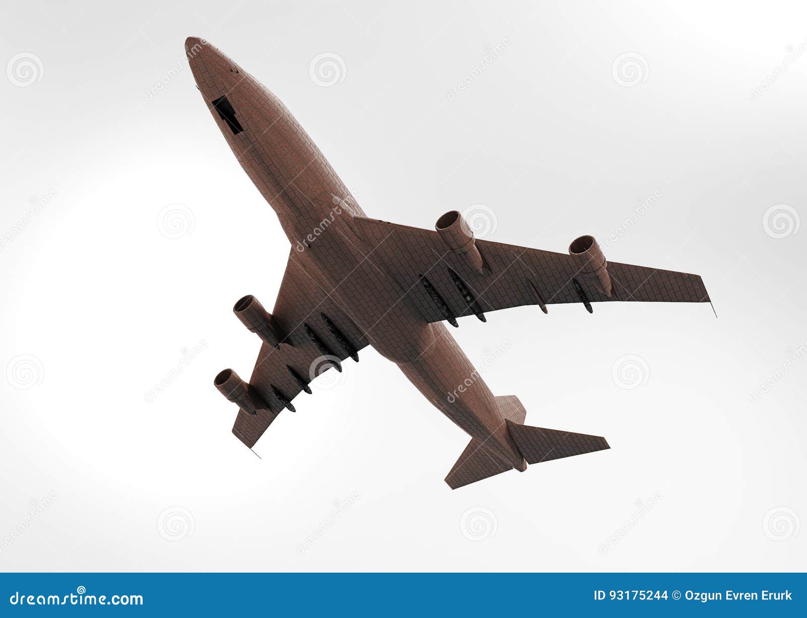 3D render plane stock illustration. Illustration of airforce - 93175244