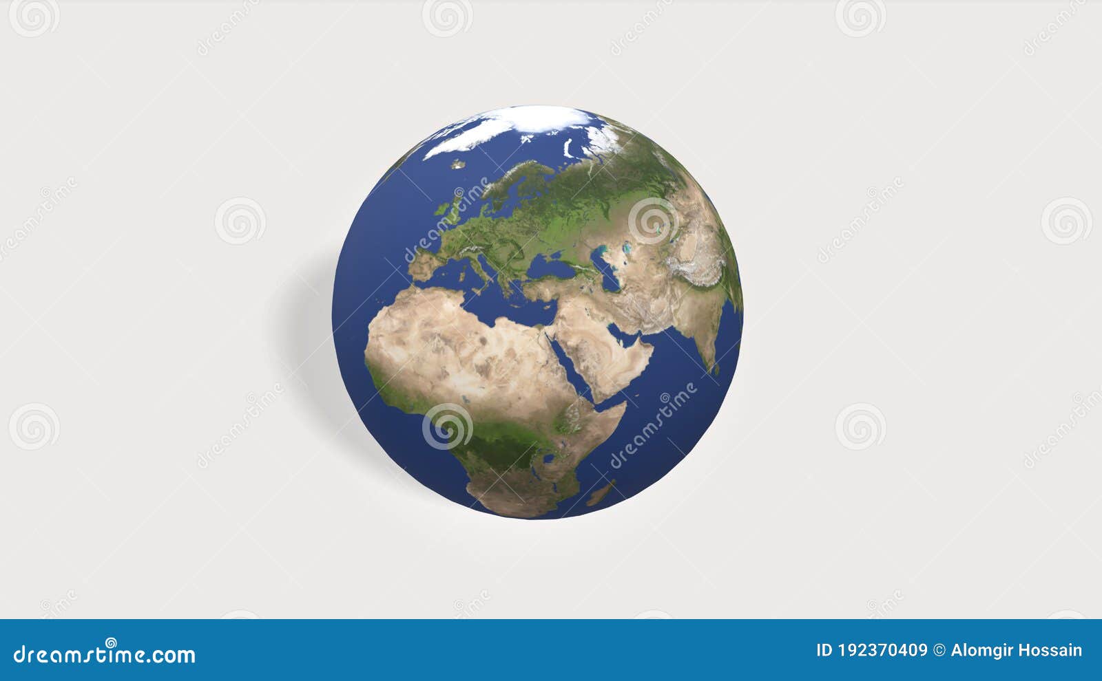 3d Render Planet Earth, Globe With World Map. Ecology Concept. 3d ...