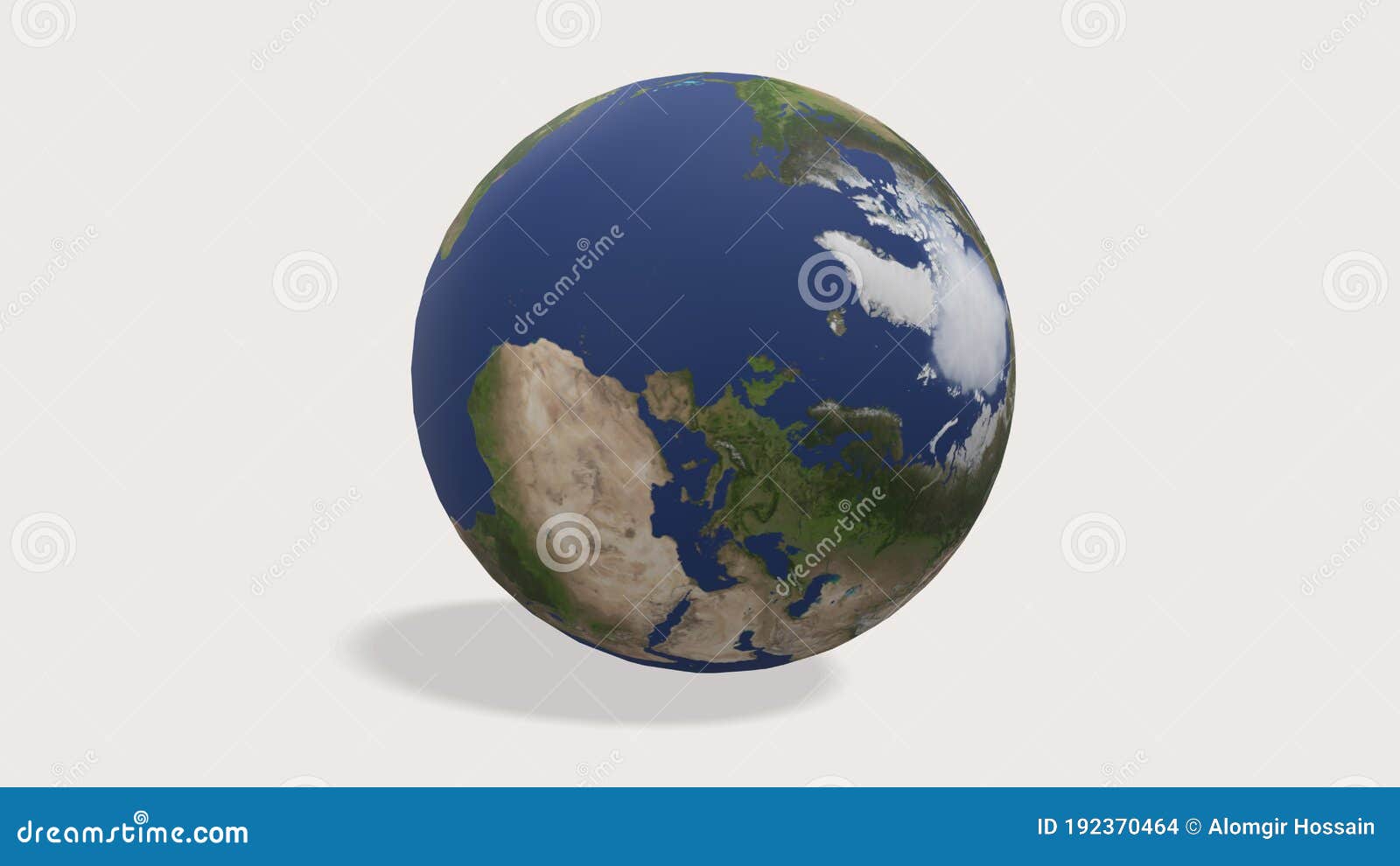 3d Render Planet Earth, Globe With World Map. Ecology Concept. 3d ...