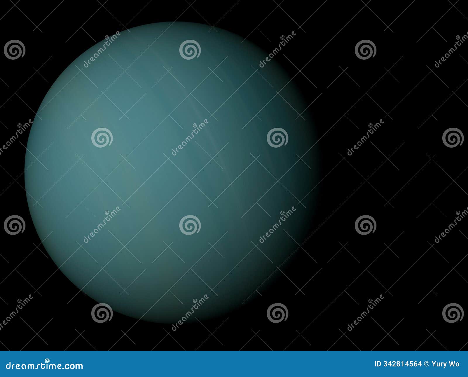 Uran 3D stock illustration. Illustration of graphic - 342814564