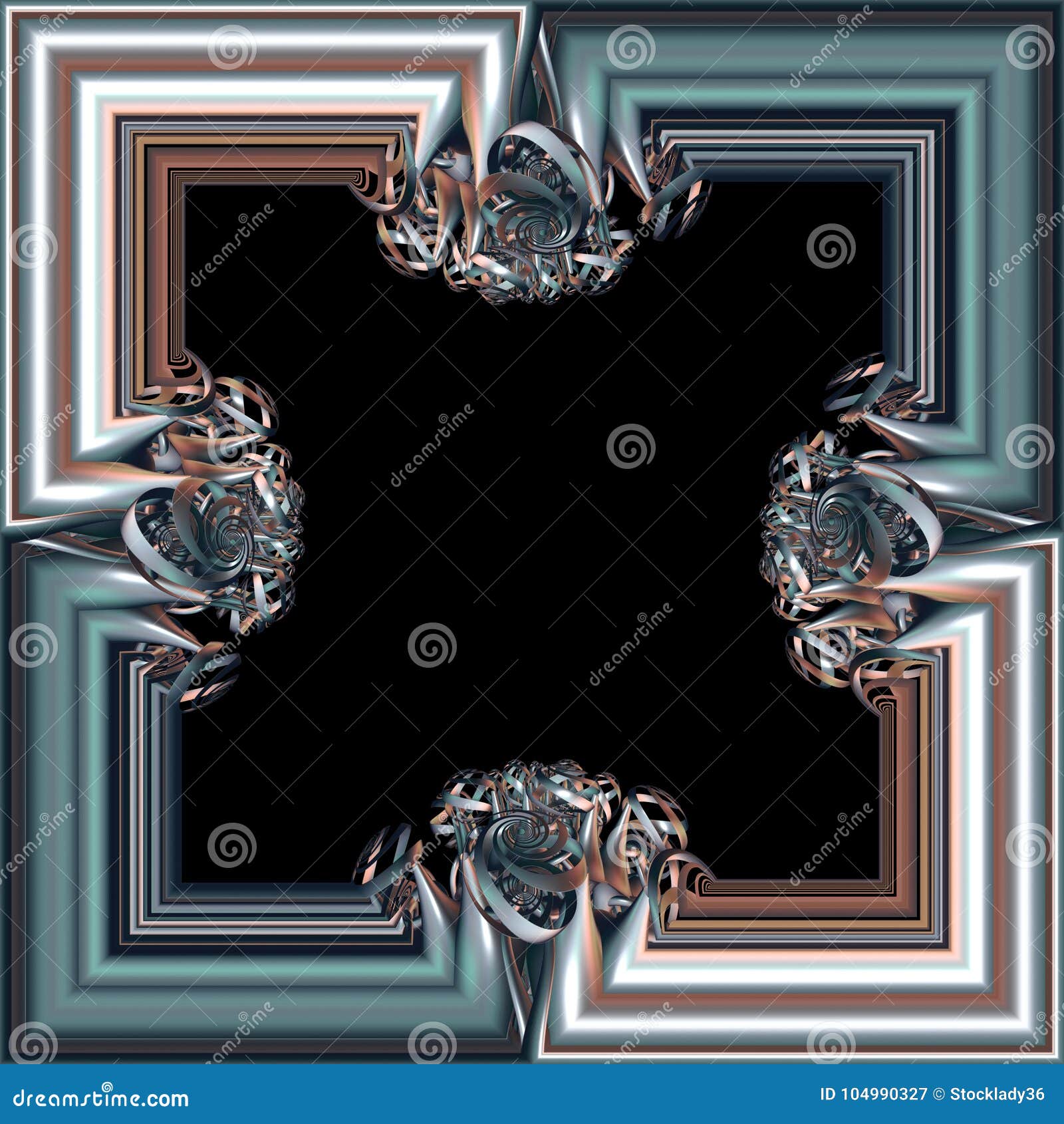 3D Render Plastic Background Frame Stock Illustration - Illustration of ...