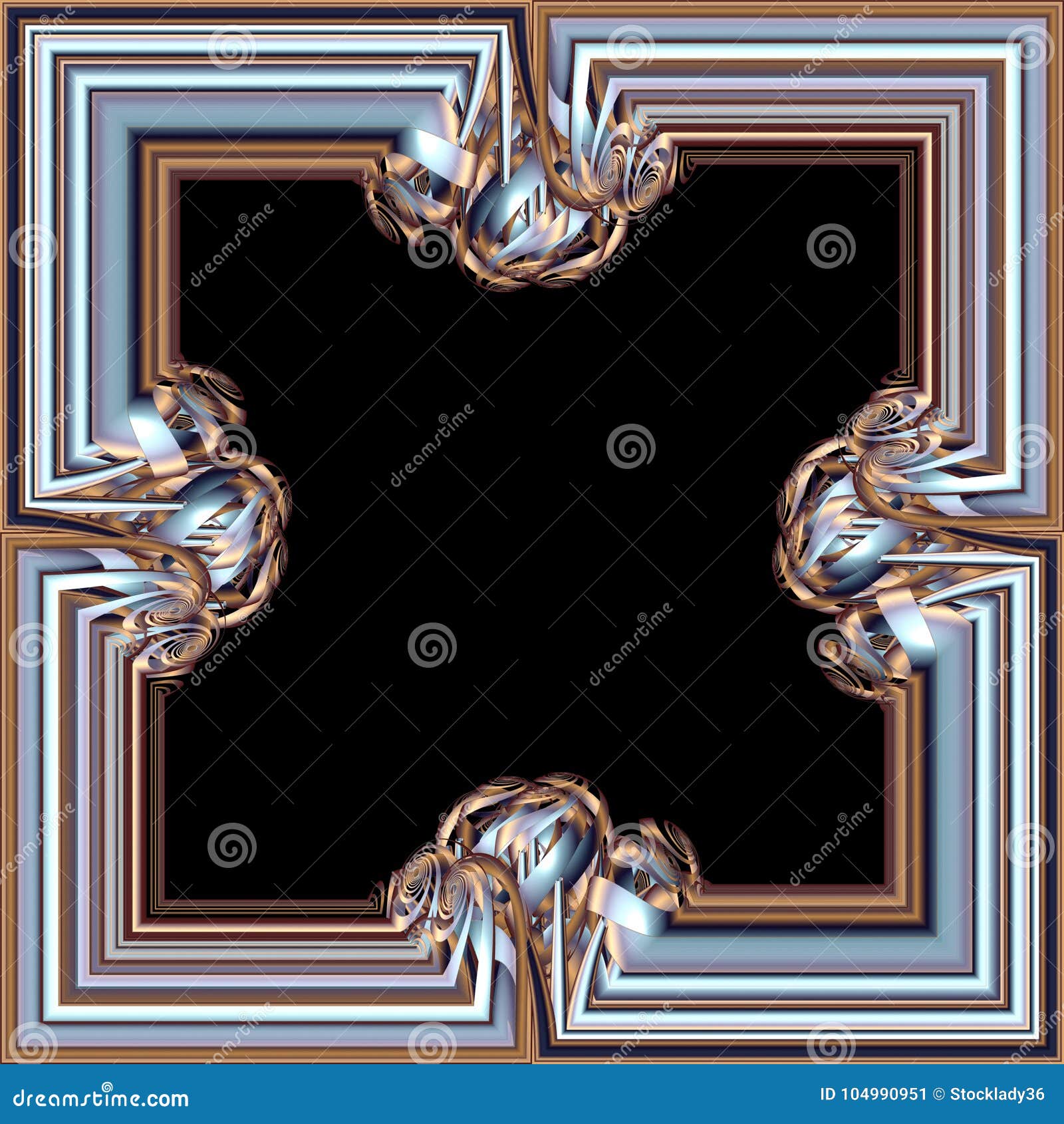 3D Render Plastic Background Frame Stock Illustration - Illustration of ...