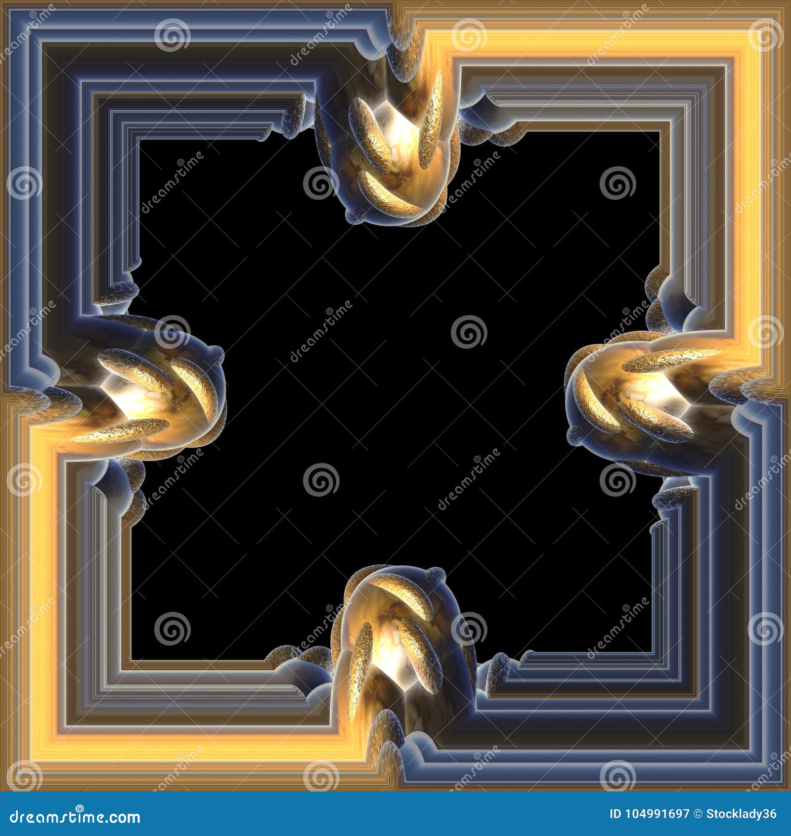 3D Render Plastic Background Frame Stock Illustration - Illustration of ...