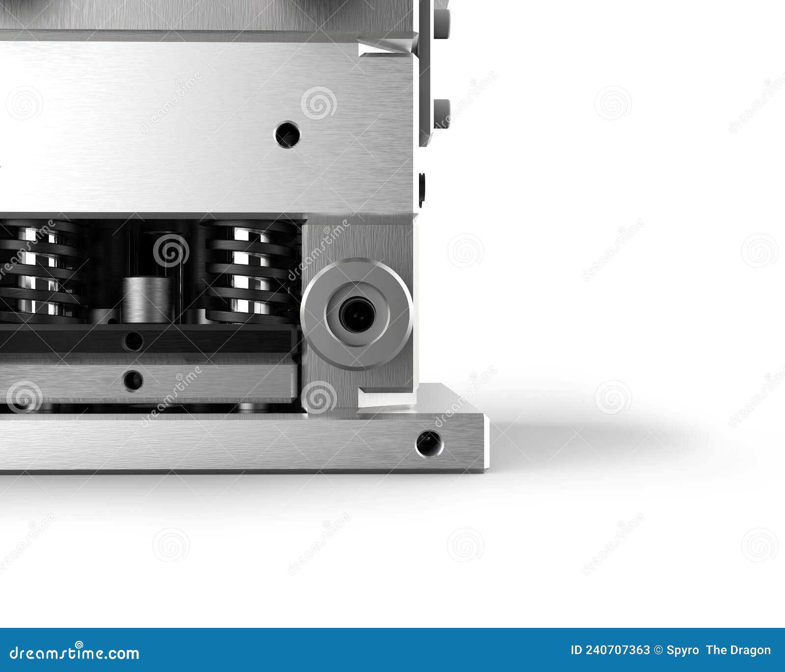Injection Moulding Machine Vector Illustration. Full Cycle Scheme With ...