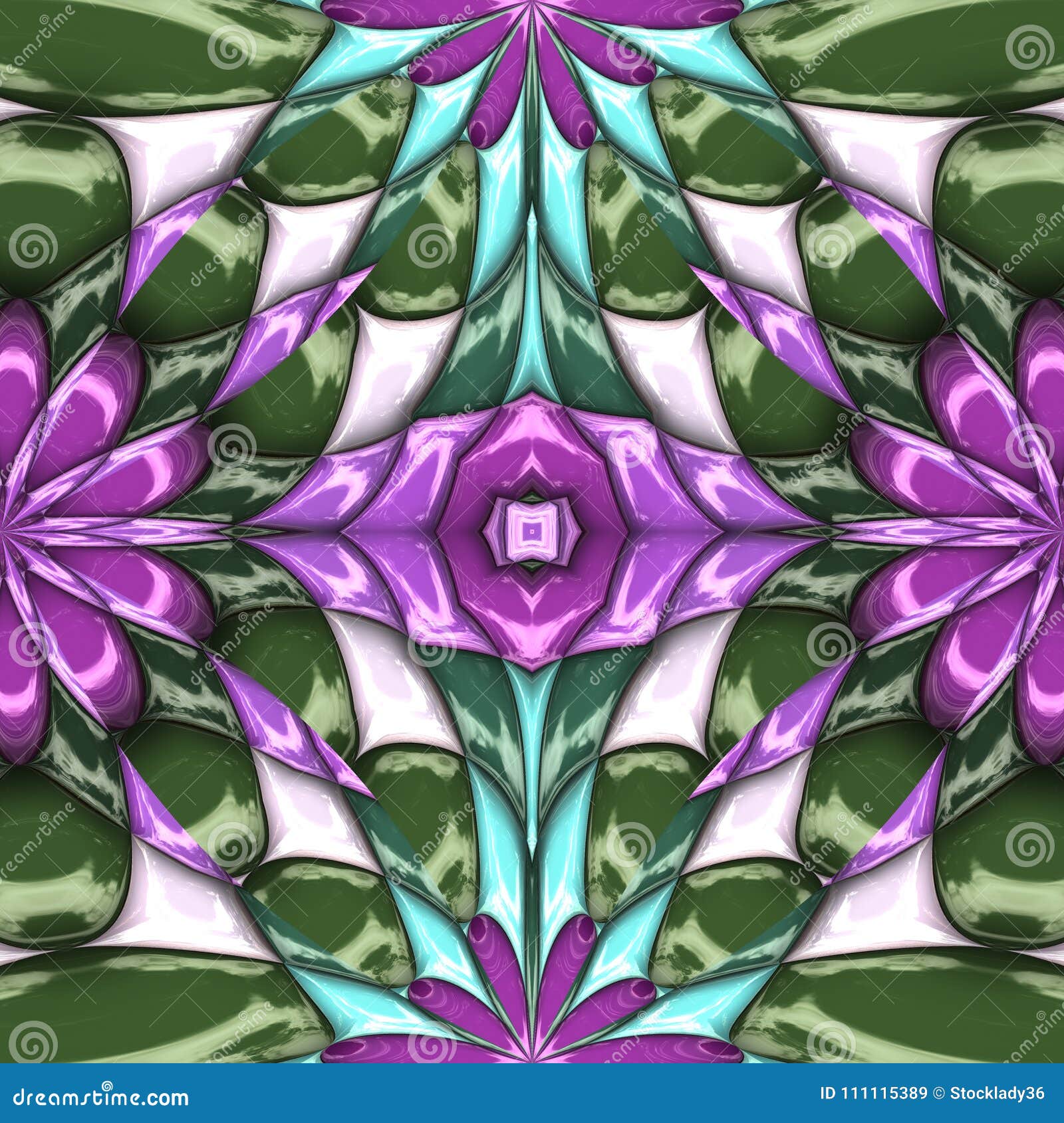 3D Render Plastic Puffs Background Tile Stock Illustration ...