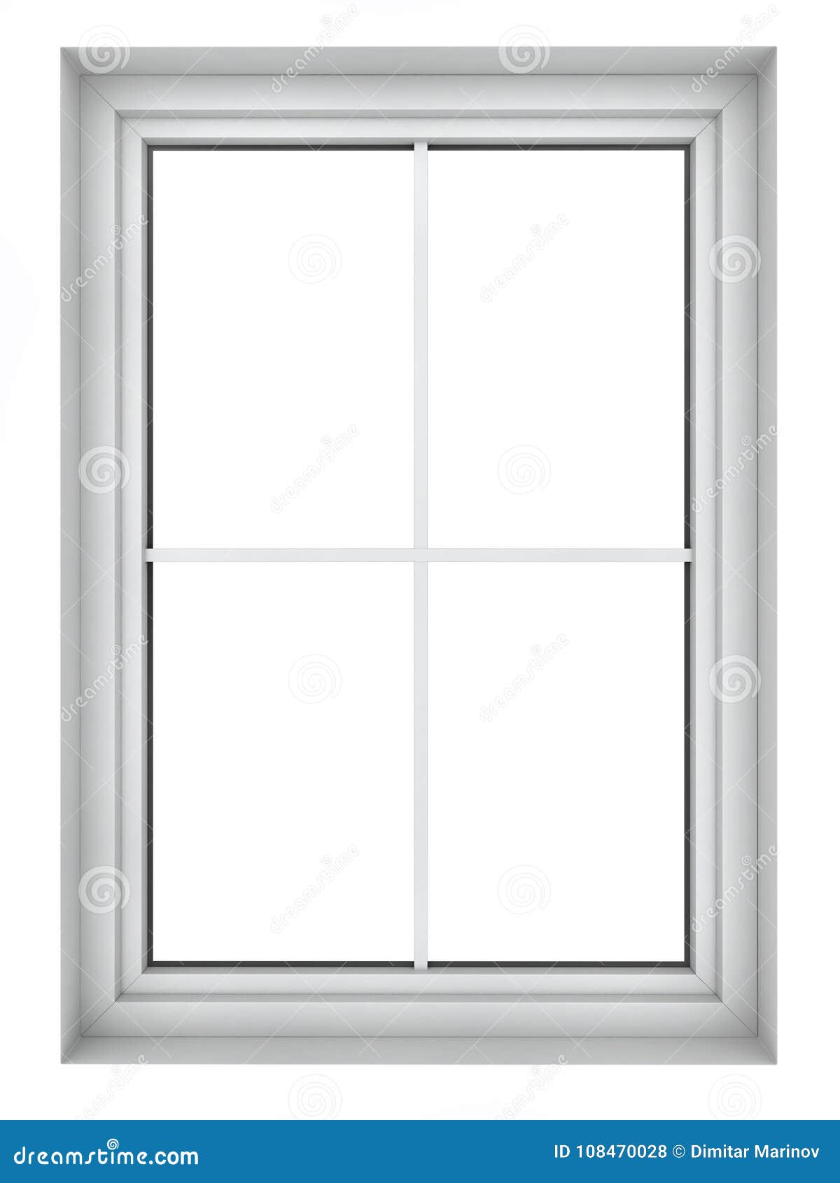Plastic window frame stock illustration. Illustration of window - 108470028