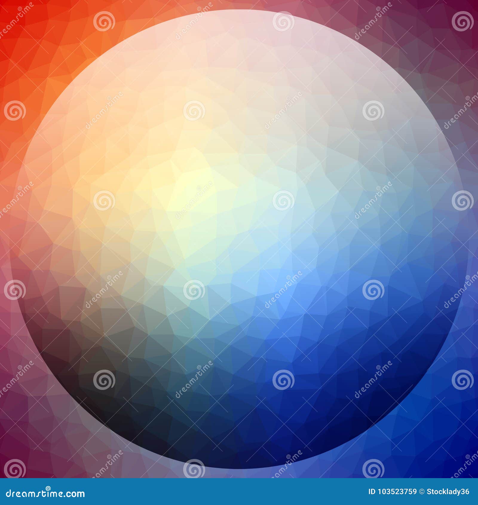3D Render Polygonal Ball Pattern Background Stock Illustration ...