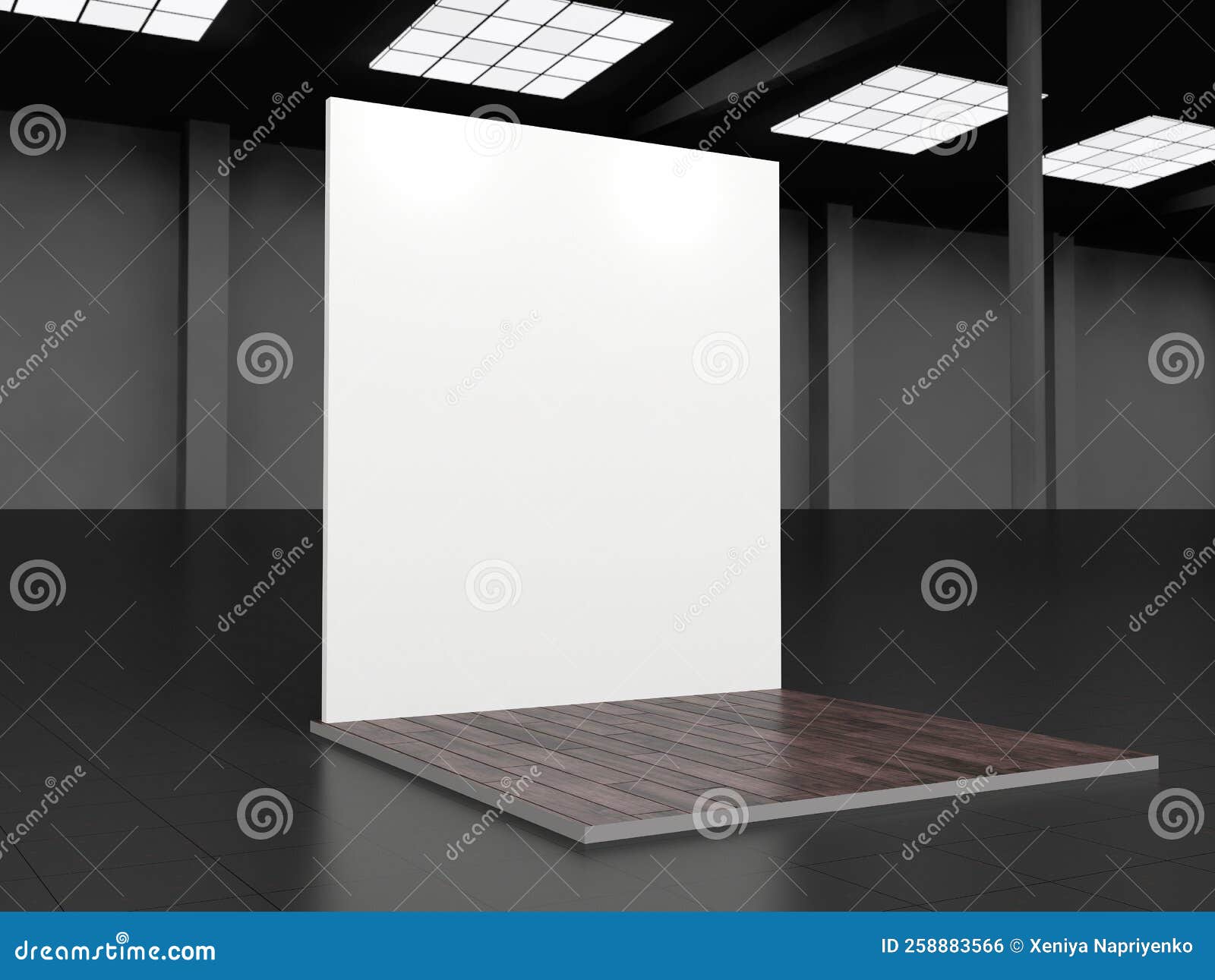 3d Render 2x3 Pop Up Template. Realistic Isolated Mockup 3d ...