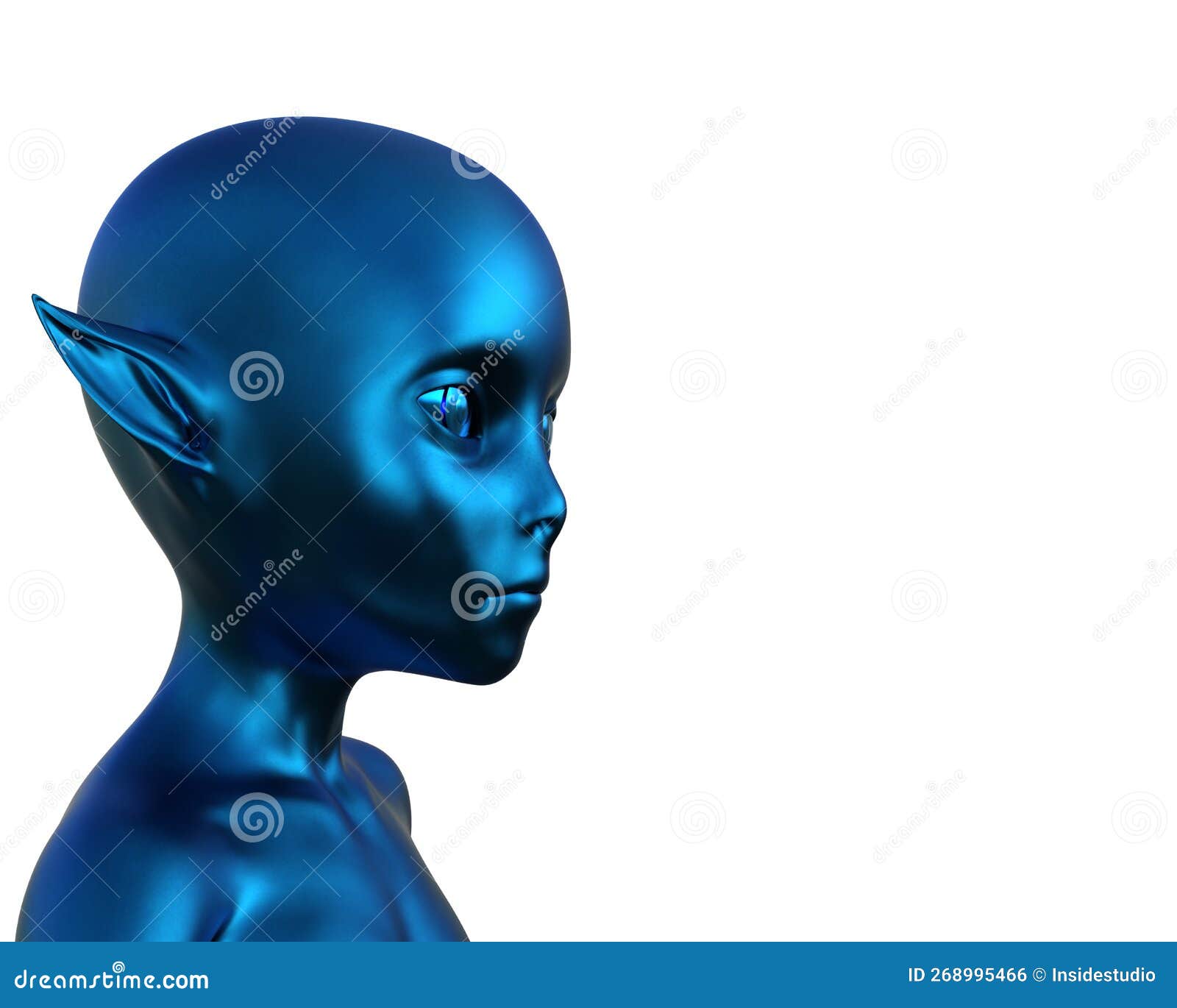 3D Render : Portrait Of A Transgender Woman With Shiny Sparkling Pink ...