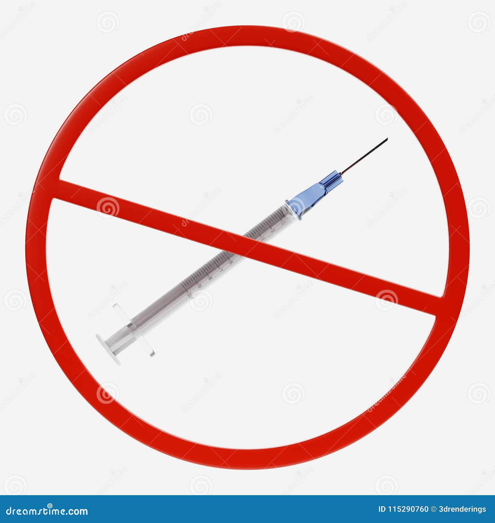 Prohibition Of Syringe Injections Line Icon, Injections Concept, No ...