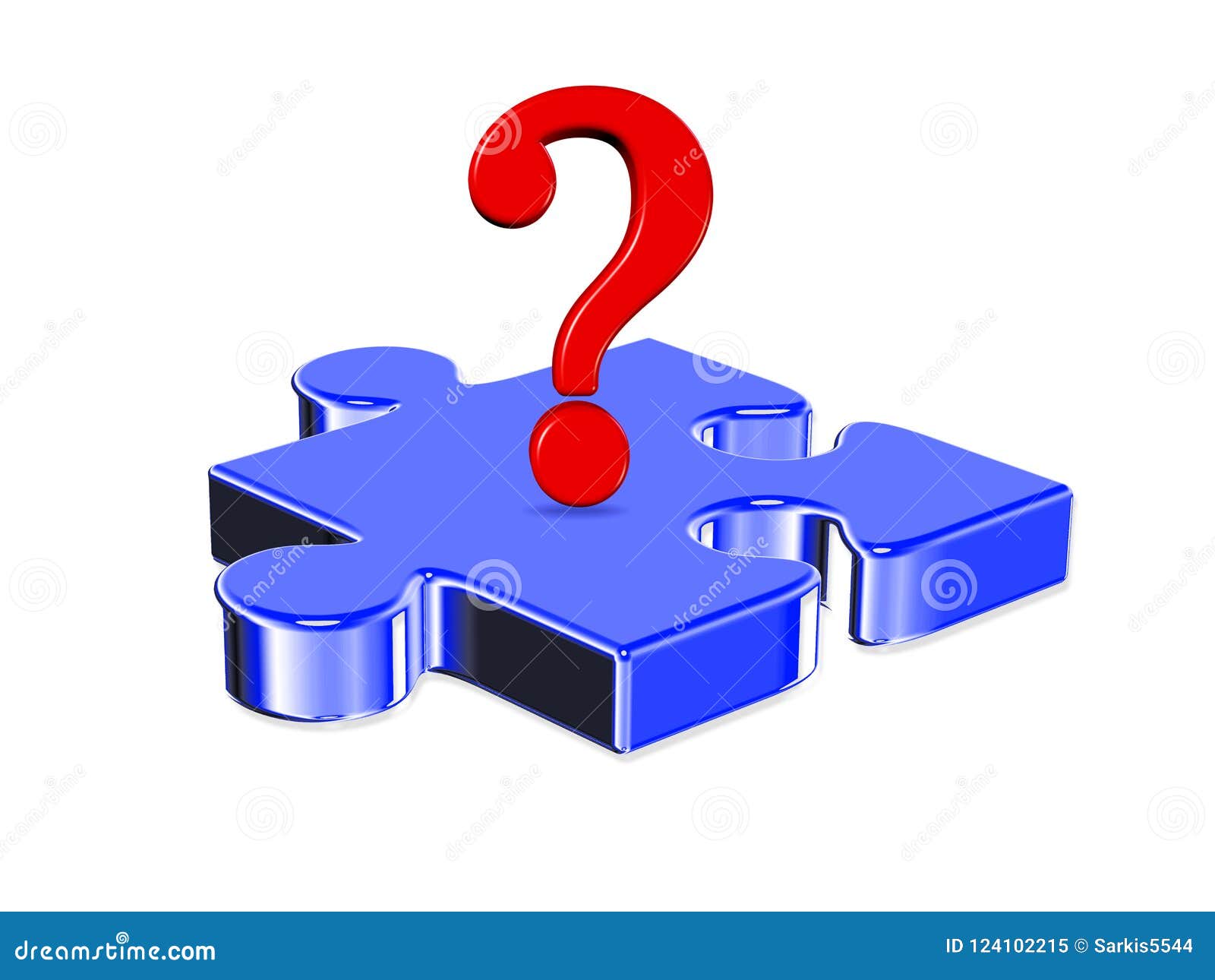 3D Puzzle And Question Mark. Concept Solution. Royalty-Free Stock Image ...