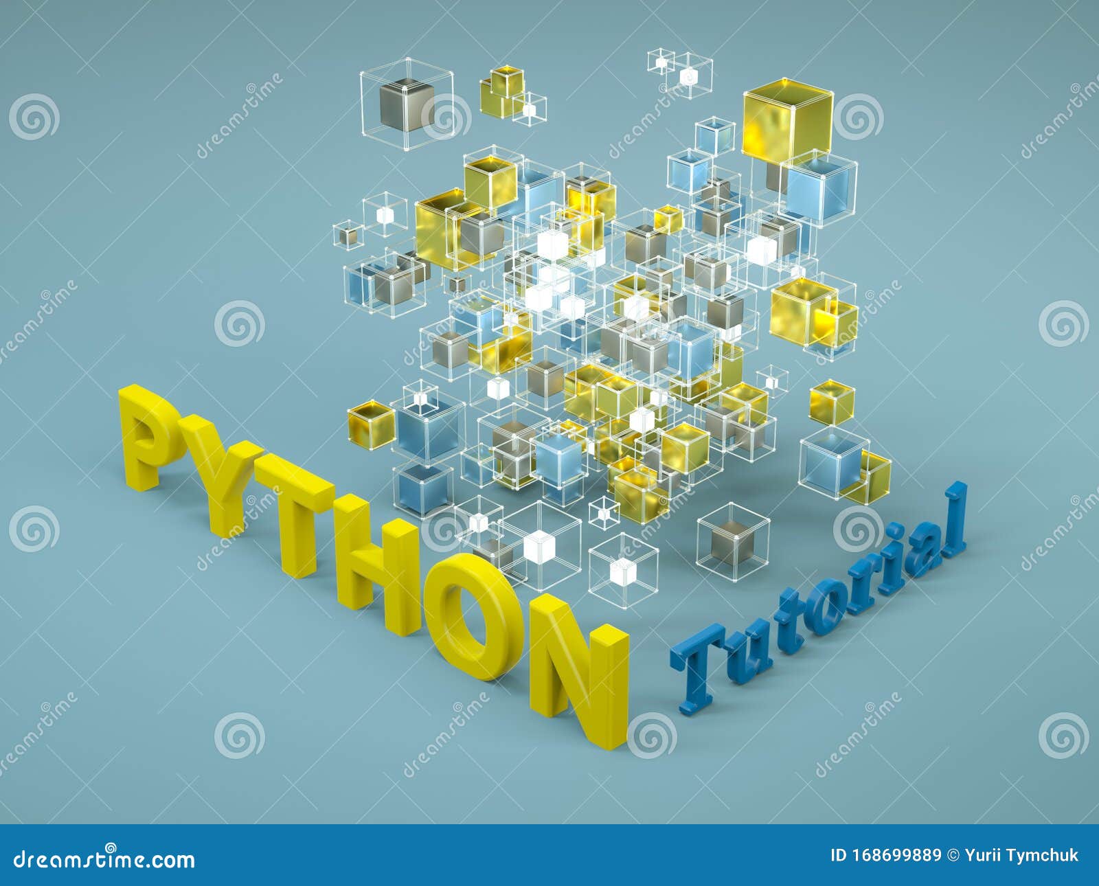 Python Course 3d Illustration. Concept Of Python Programming Language ... Python Course 3d Illustration. Concept Of Python Programming Language ...