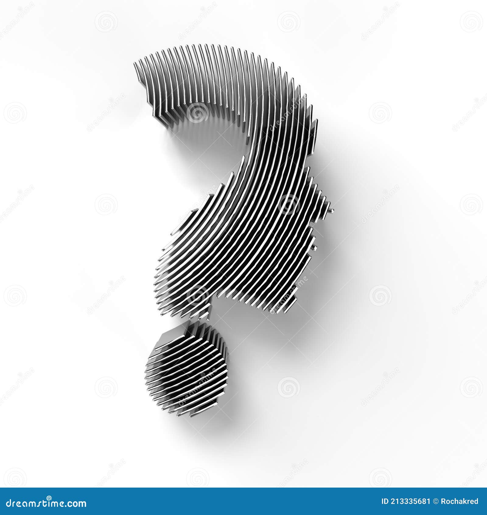 3d Render Question Mark with Human Face 3D Illustration Design Stock ...
