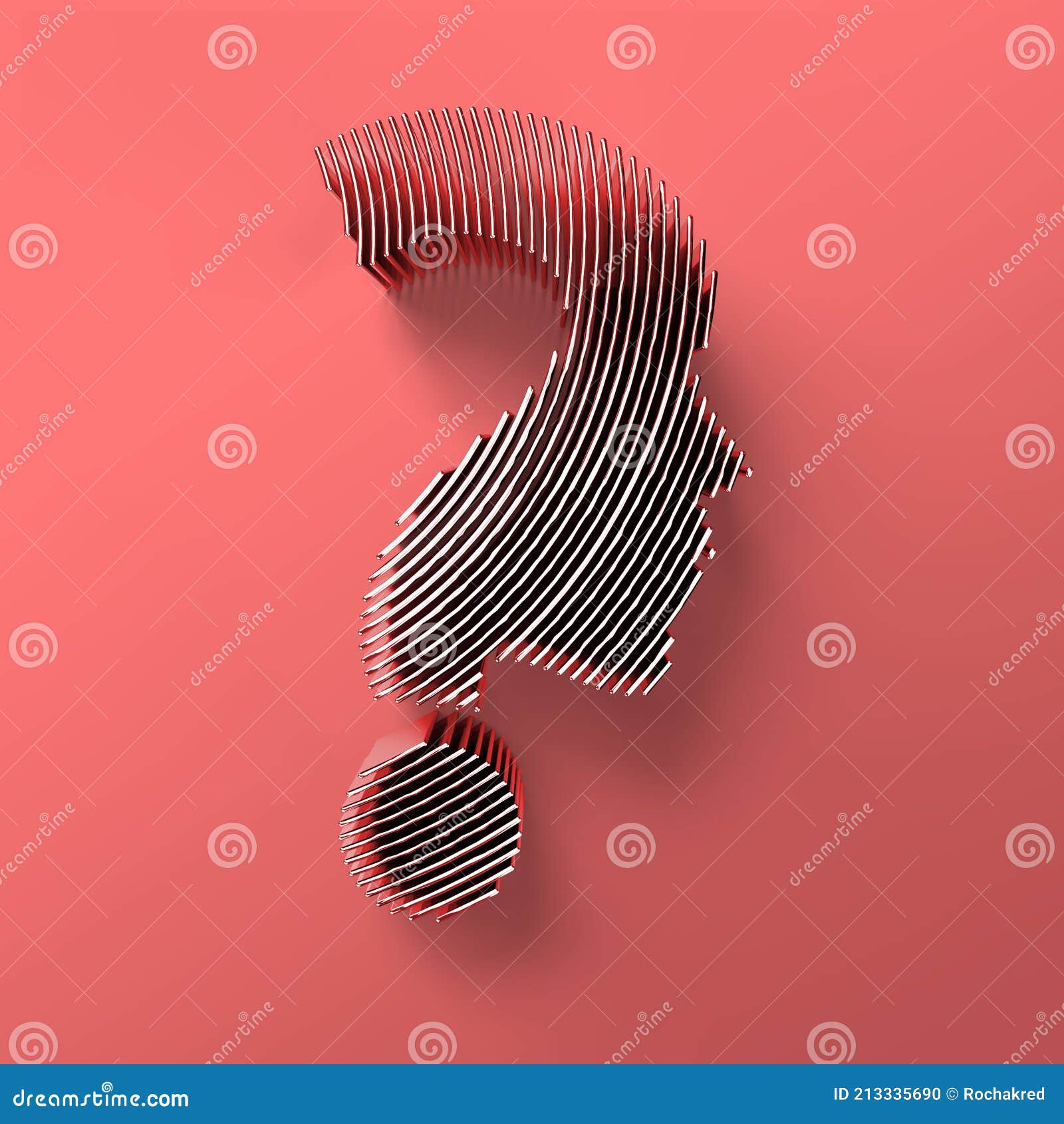 3d Render Question Mark with Human Face 3D Illustration Design Stock ...