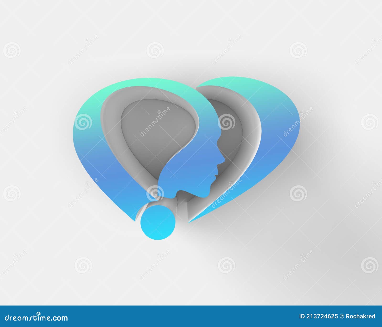 3d Render Question Mark with Human Face Stock Illustration ...