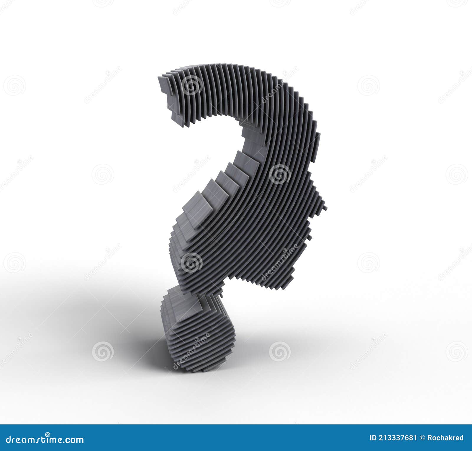 3d Render Question Mark with Human Icon Illustration Design Stock ...