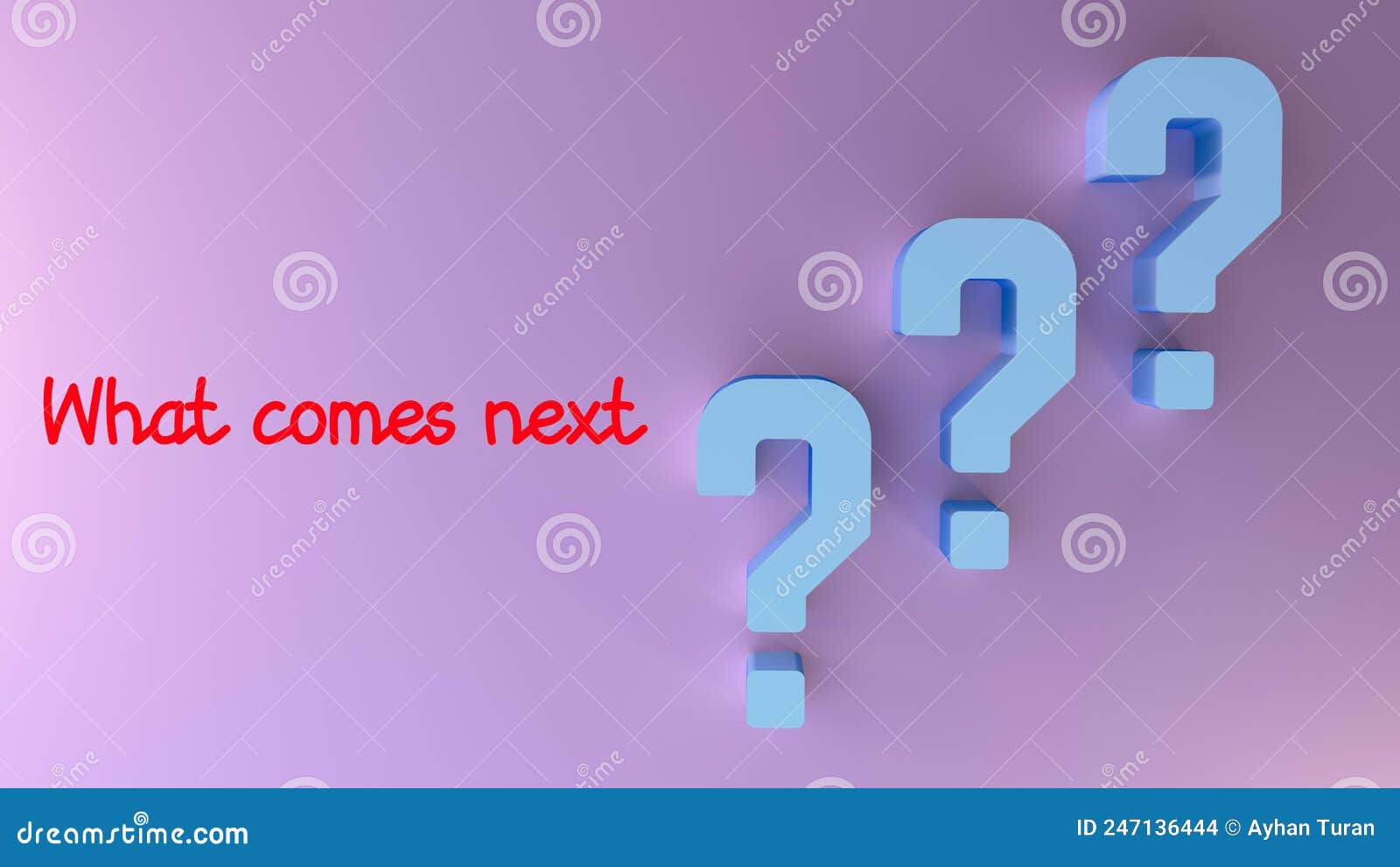 What Comes Next Concept and 3d Render. Stock Illustration ...