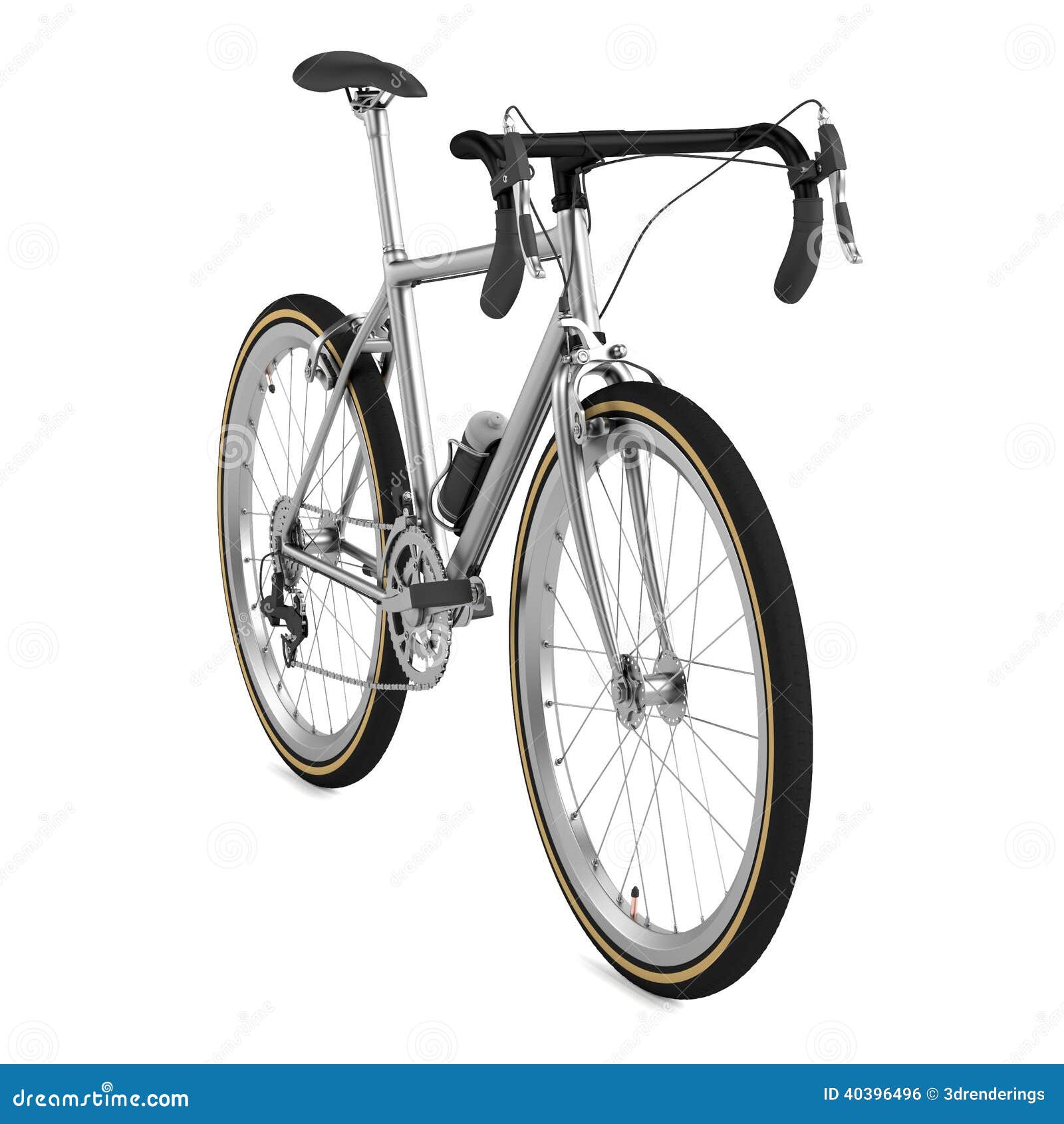 3d Render of Racing Bicycle Stock Illustration - Illustration of ...