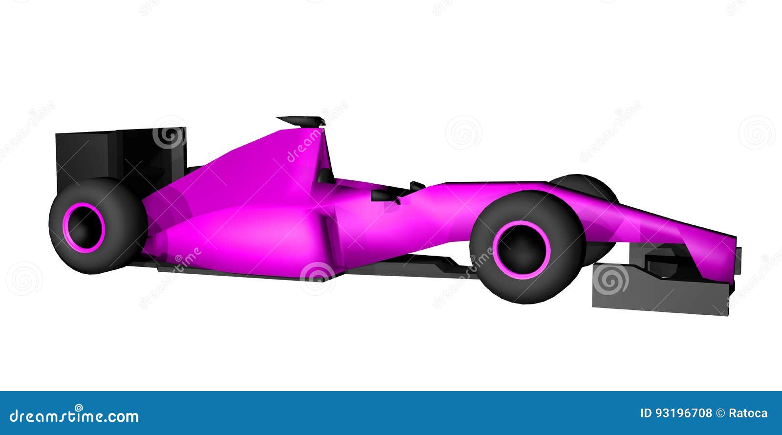 3D render racing car stock illustration. Illustration of aerodinamics ...