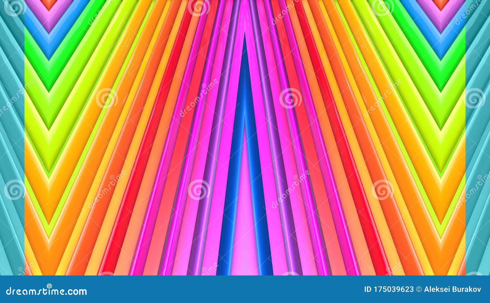 3d Render Rainbow Colors Background with Beatiful Stripes As Creative ...