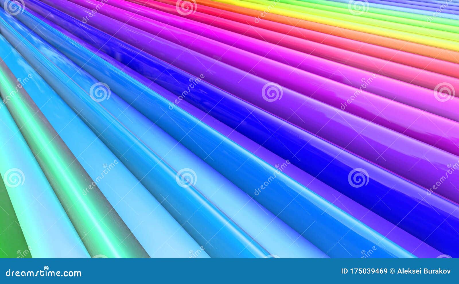 3d Render Rainbow Colors Background with Beatiful Stripes As Creative ...