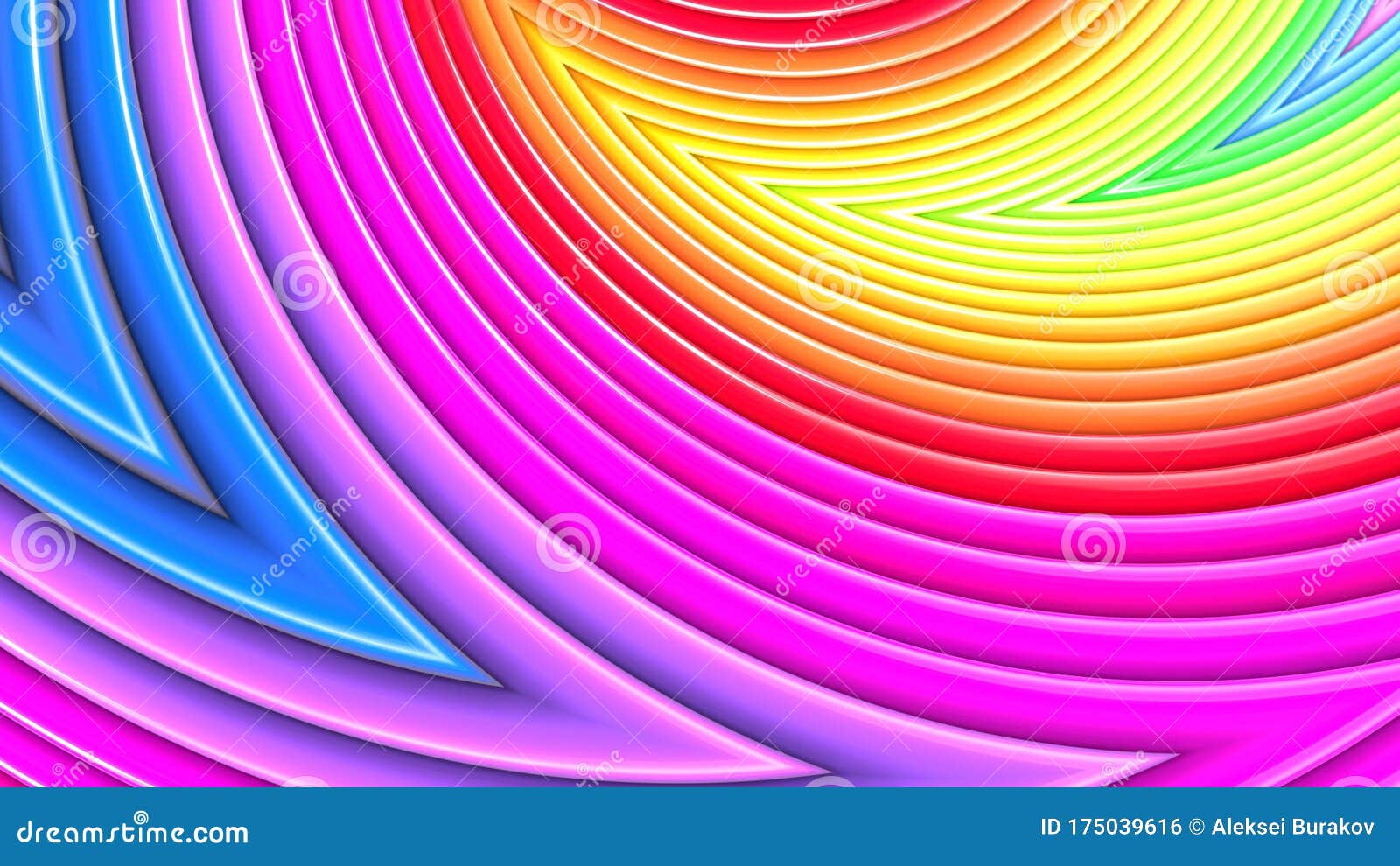 3d Render Rainbow Colors Background with Beatiful Stripes As Creative ...