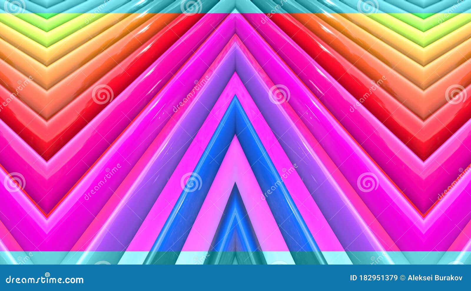 3d Render Rainbow Colors Background with Beatiful Stripes As Creative ...
