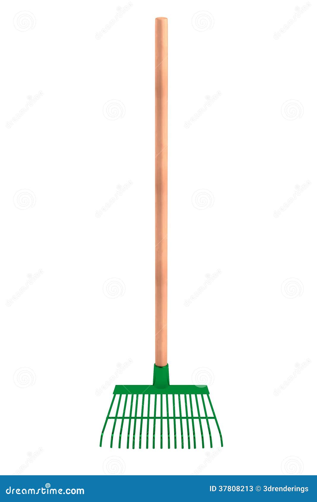 3d render of rake stock illustration. Illustration of render - 37808213