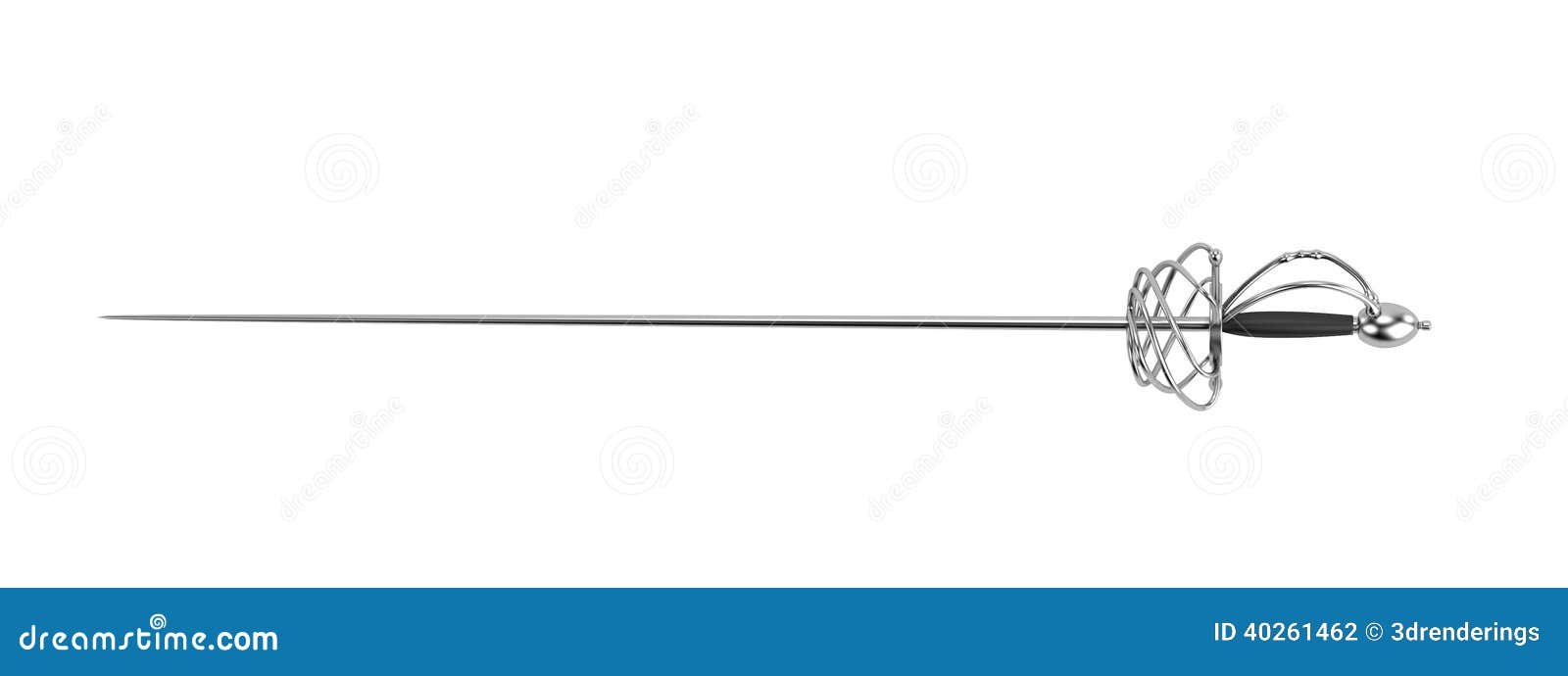 3d render of rapier stock illustration. Illustration of graphics - 40261462