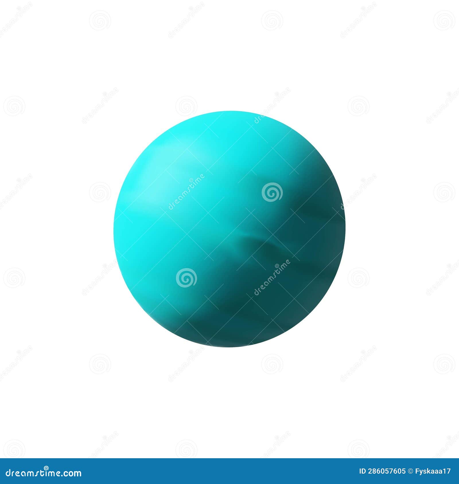 3D Render Realistic Uranus Planet in Plastic Style Stock Vector ...