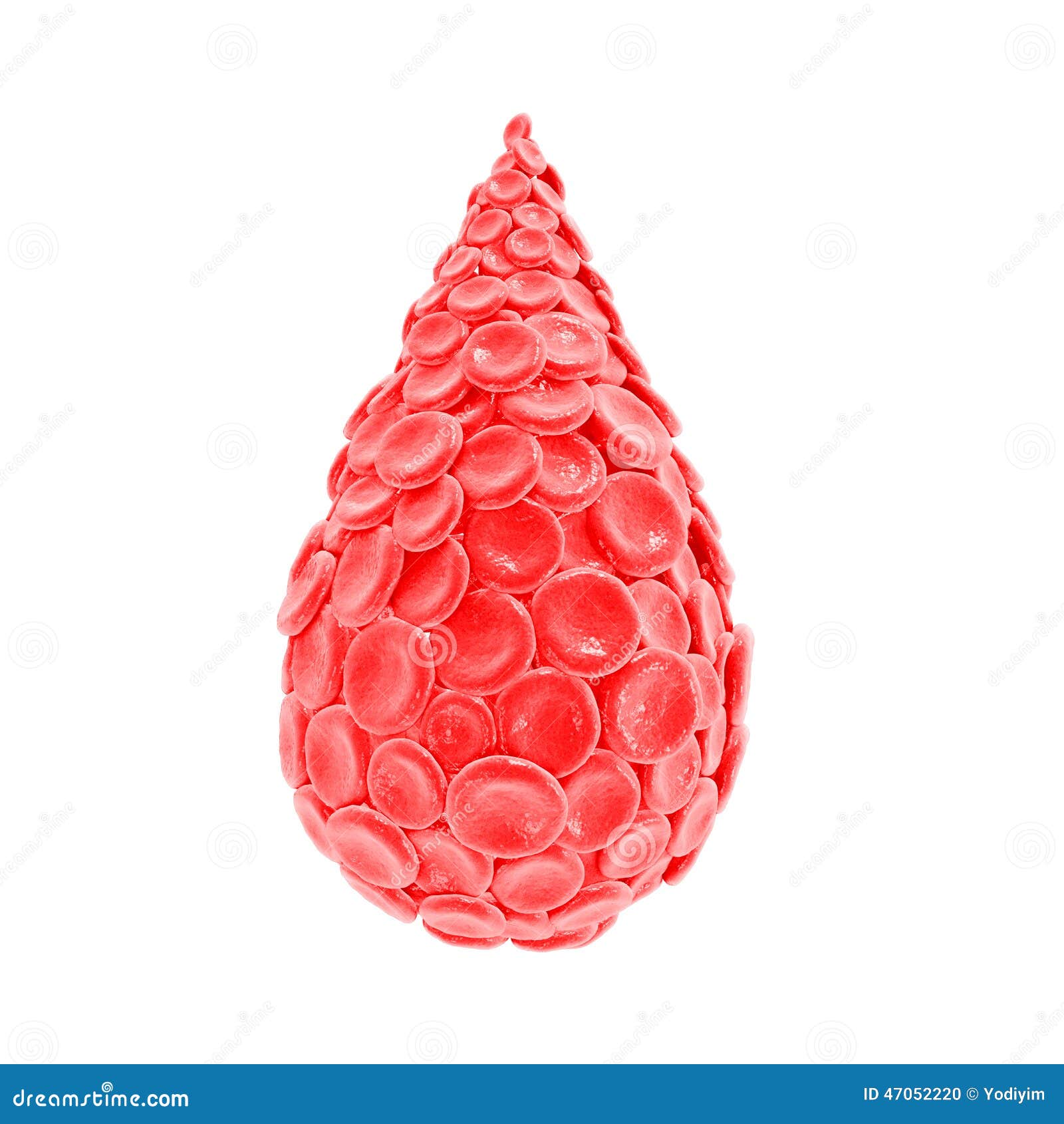 3d Render Red Blood Cells Background. Stock Illustration - Illustration ...