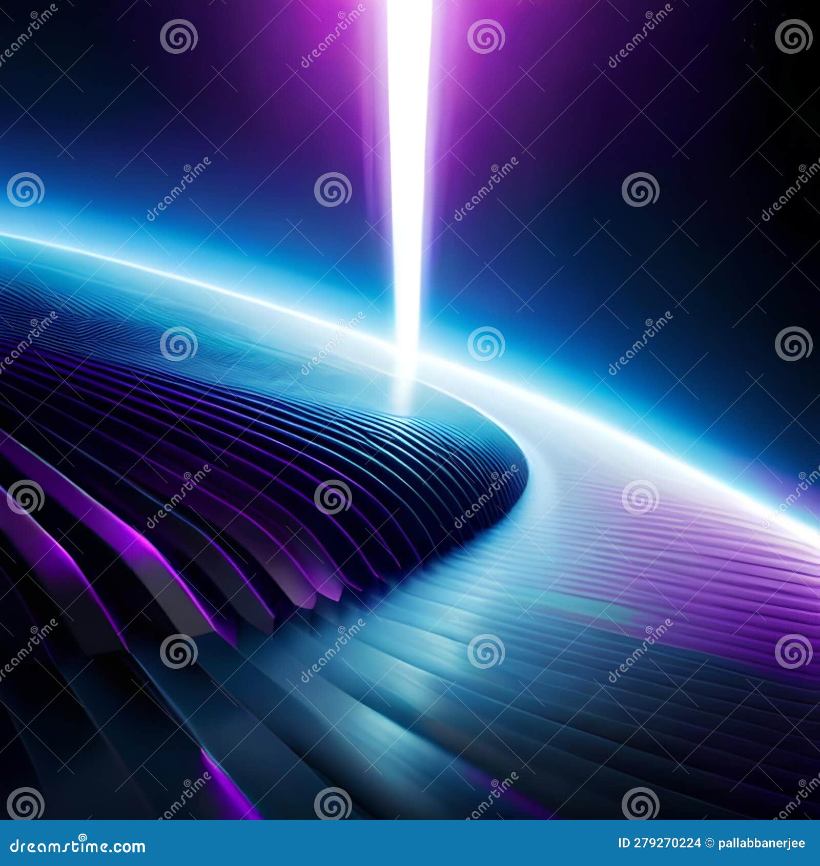 3d Render, Red Blue Wavy Neon Lines, Electronic Music Virtual Equalizer ...