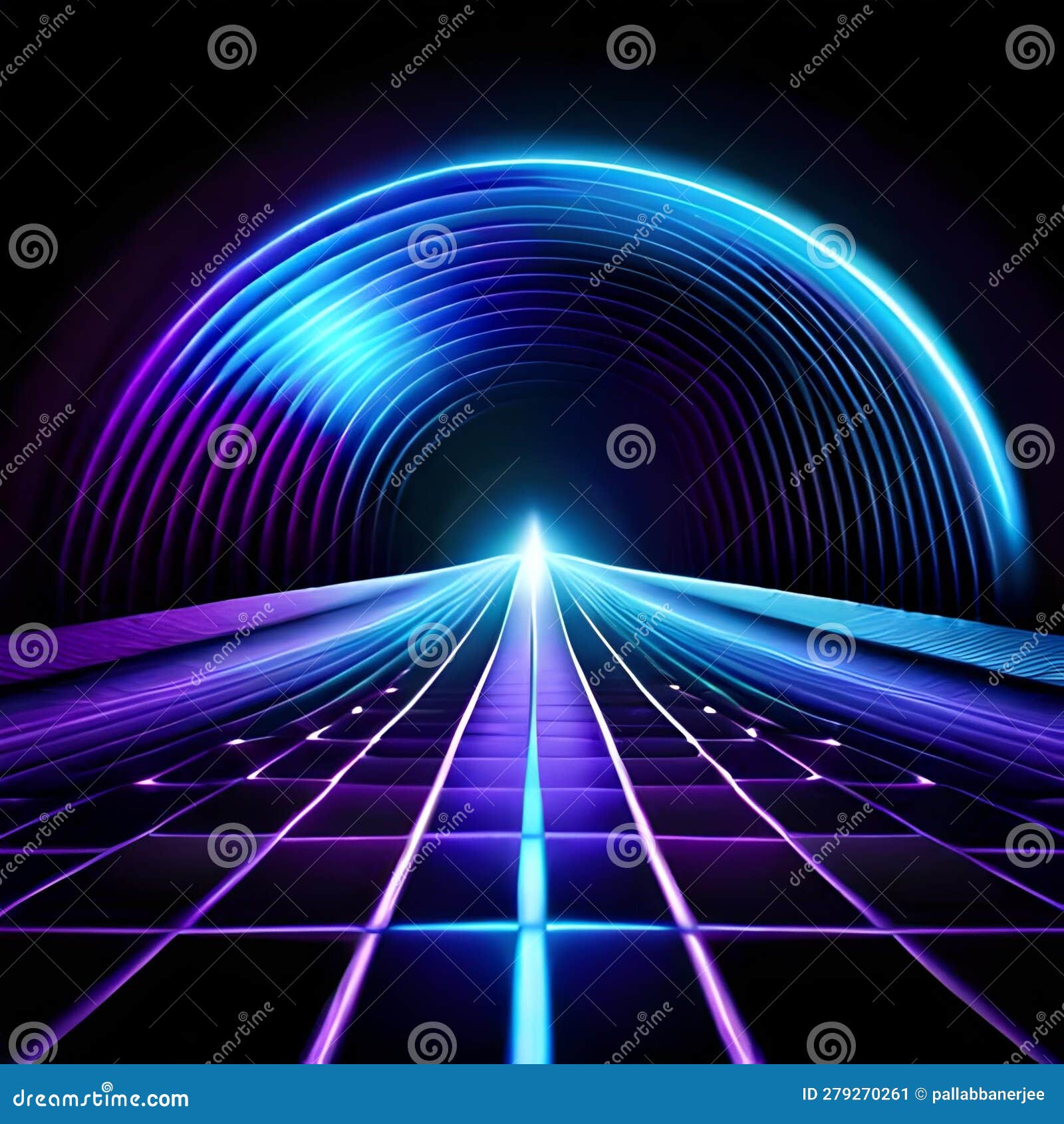 3d Render, Red Blue Wavy Neon Lines, Electronic Music Virtual Equalizer ...